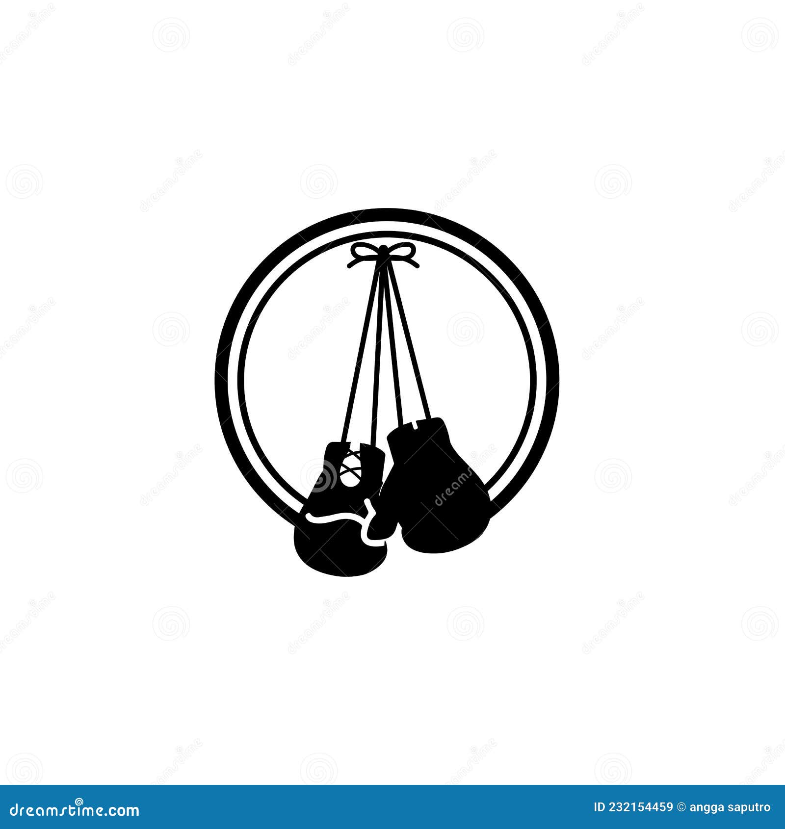 Boxing Icon Set and Boxer Design Illustration Symbol of Fighter Stock ...