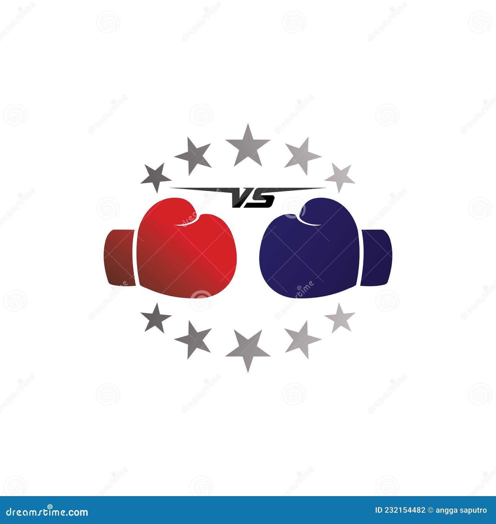 Boxing Icon Set and Boxer Design Illustration Symbol of Fighter Stock ...