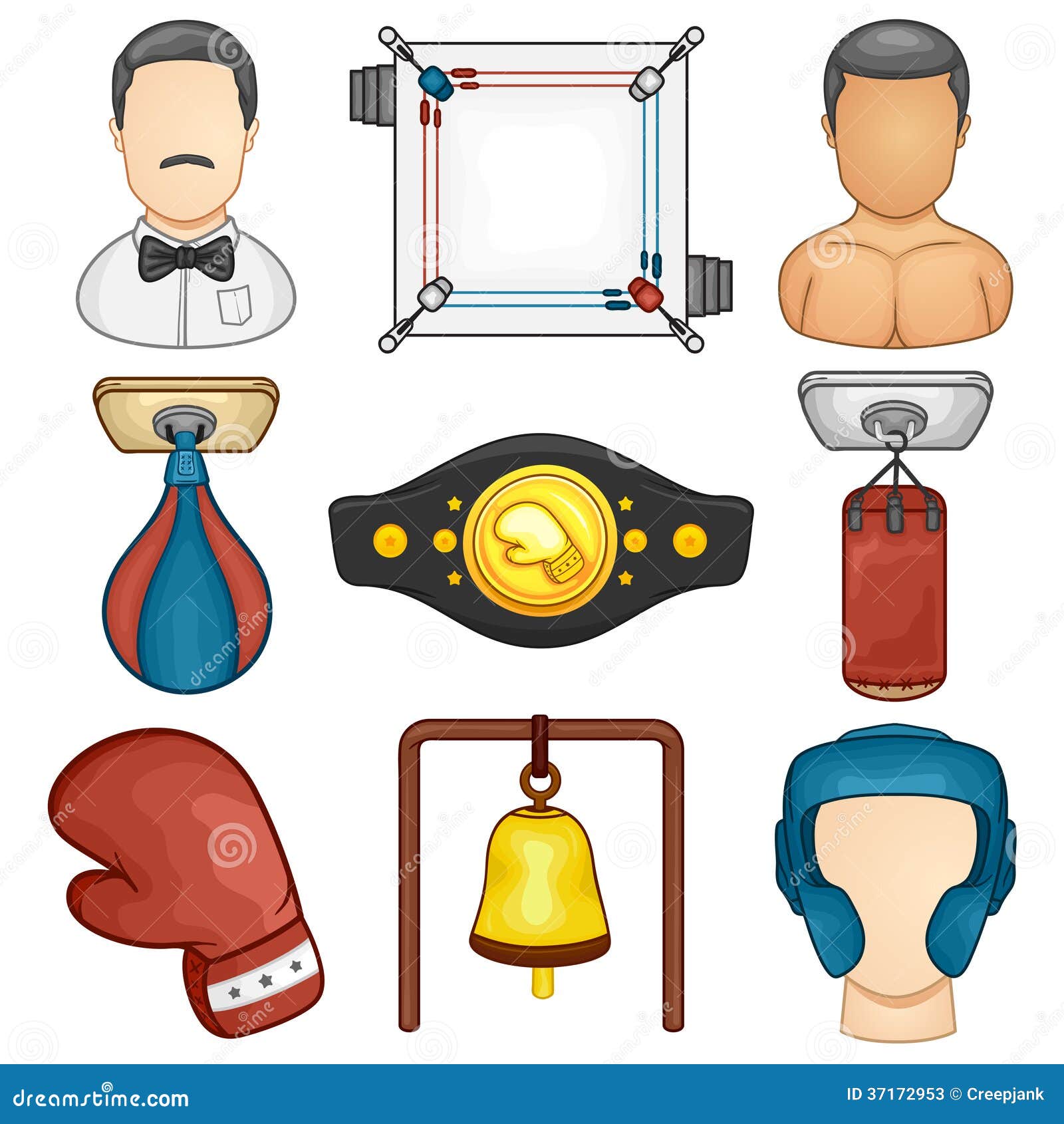Boxing Icon - Sport stock illustration. Illustration of referee - 37172953