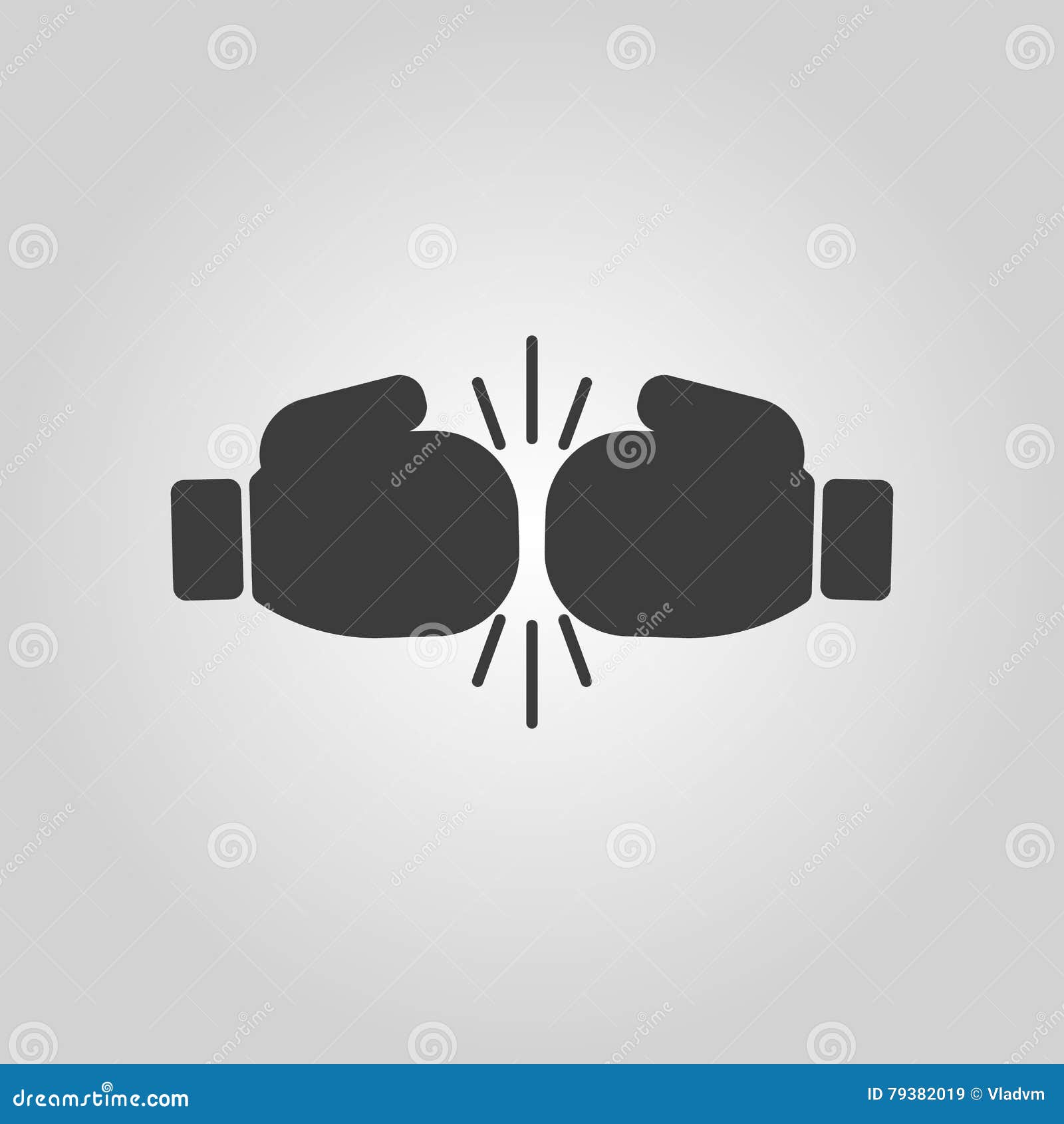 The Boxing Icon. Sport Symbol Stock Vector - Illustration of sign ...