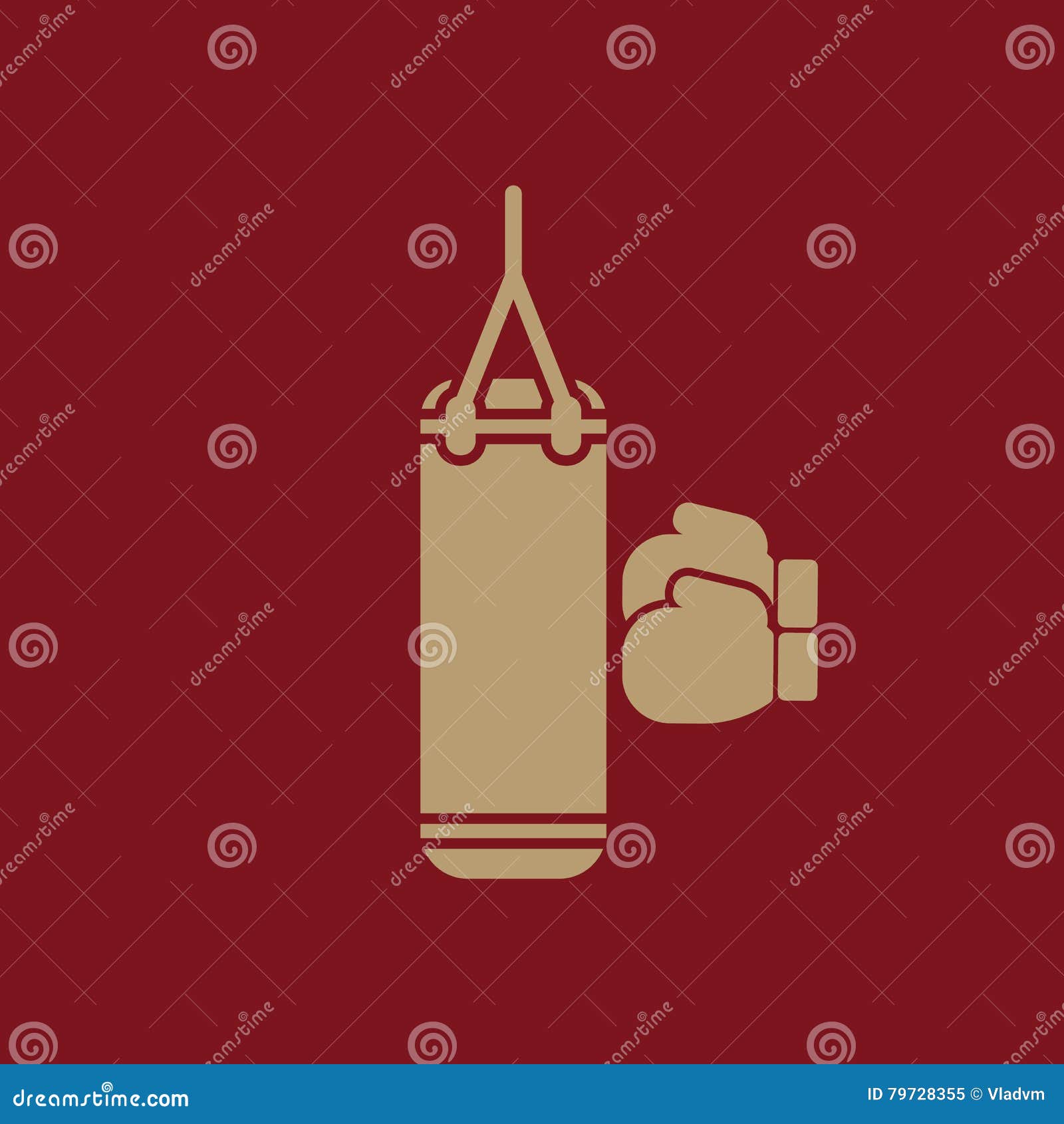 The Boxing Icon. Sport Symbol Stock Vector - Illustration of game ...