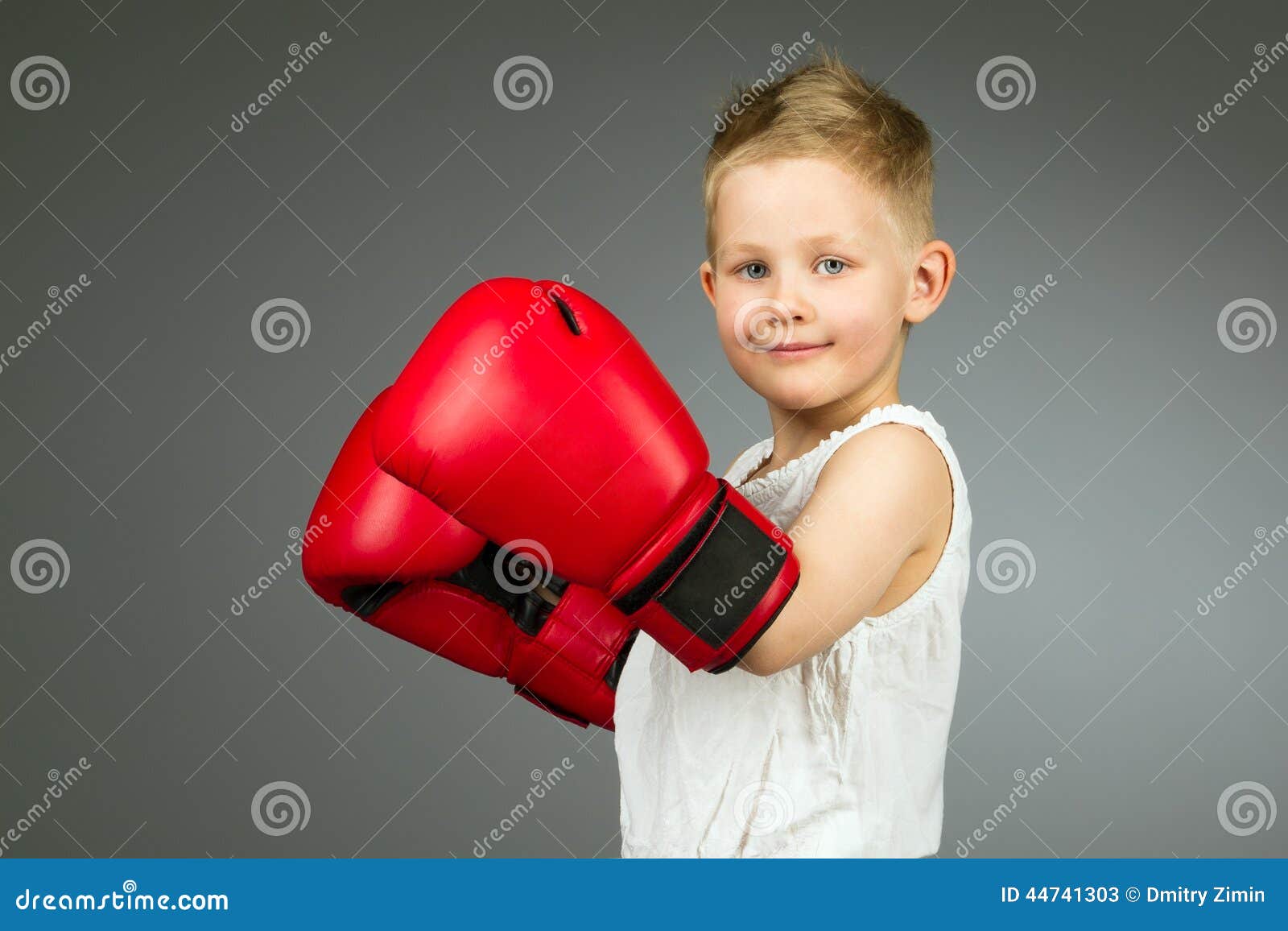 Boxing kid stock image. Image of competition, portrait - 44741303