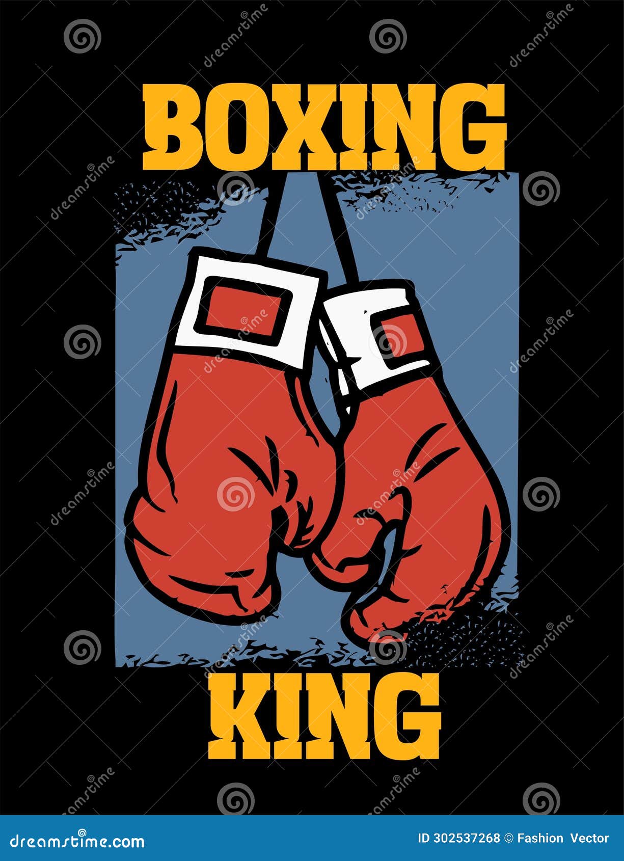 Boxing King Print Vector Art Stock Vector - Illustration of line ...