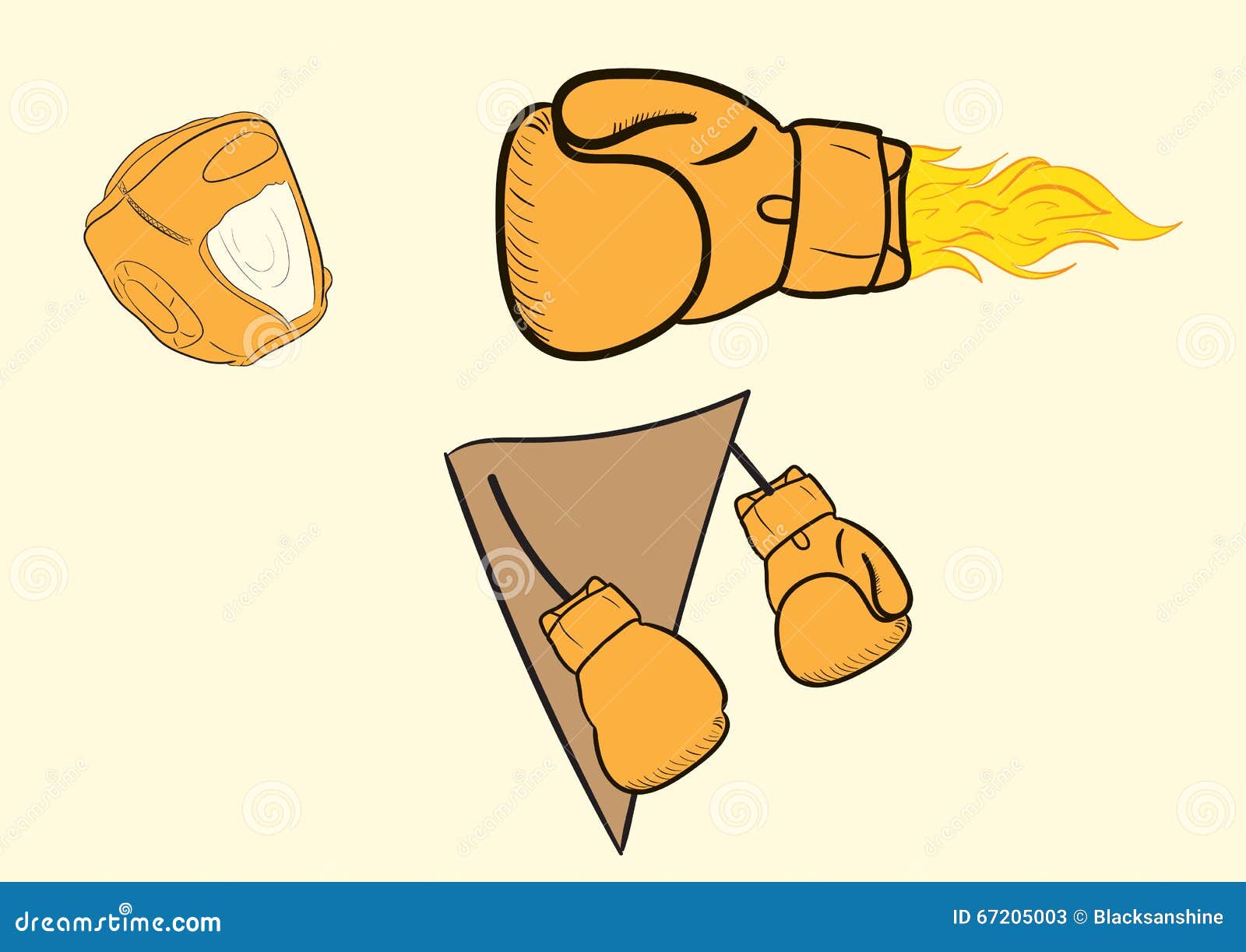 Boxing Knockout Cartoon Vector | CartoonDealer.com #85847451
