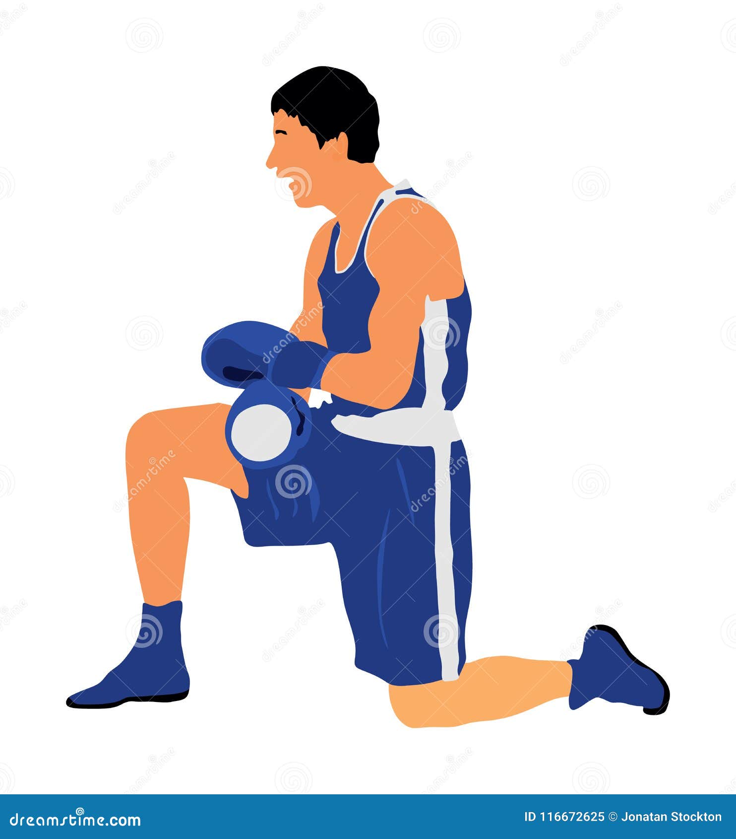 Boxing Knockout Cartoon Vector | CartoonDealer.com #85847451