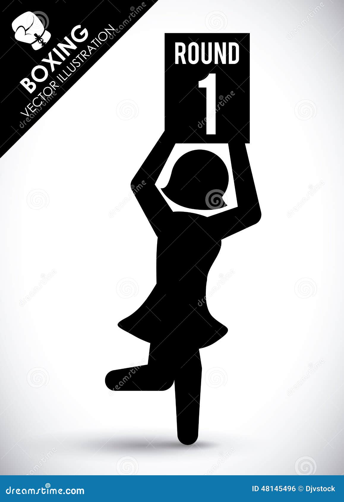 Boxing Label Design Vector Illustration Eps10 Graphic Stock Vector ...