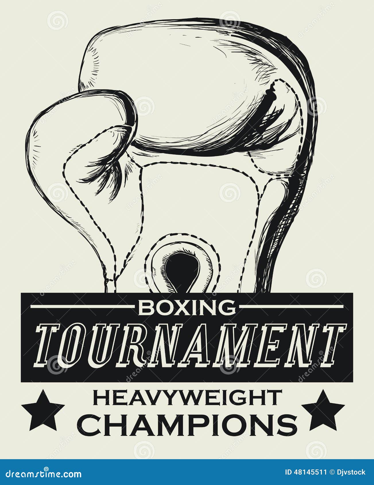 Boxing Label Design Vector Illustration Eps10 Graphic Stock Vector ...