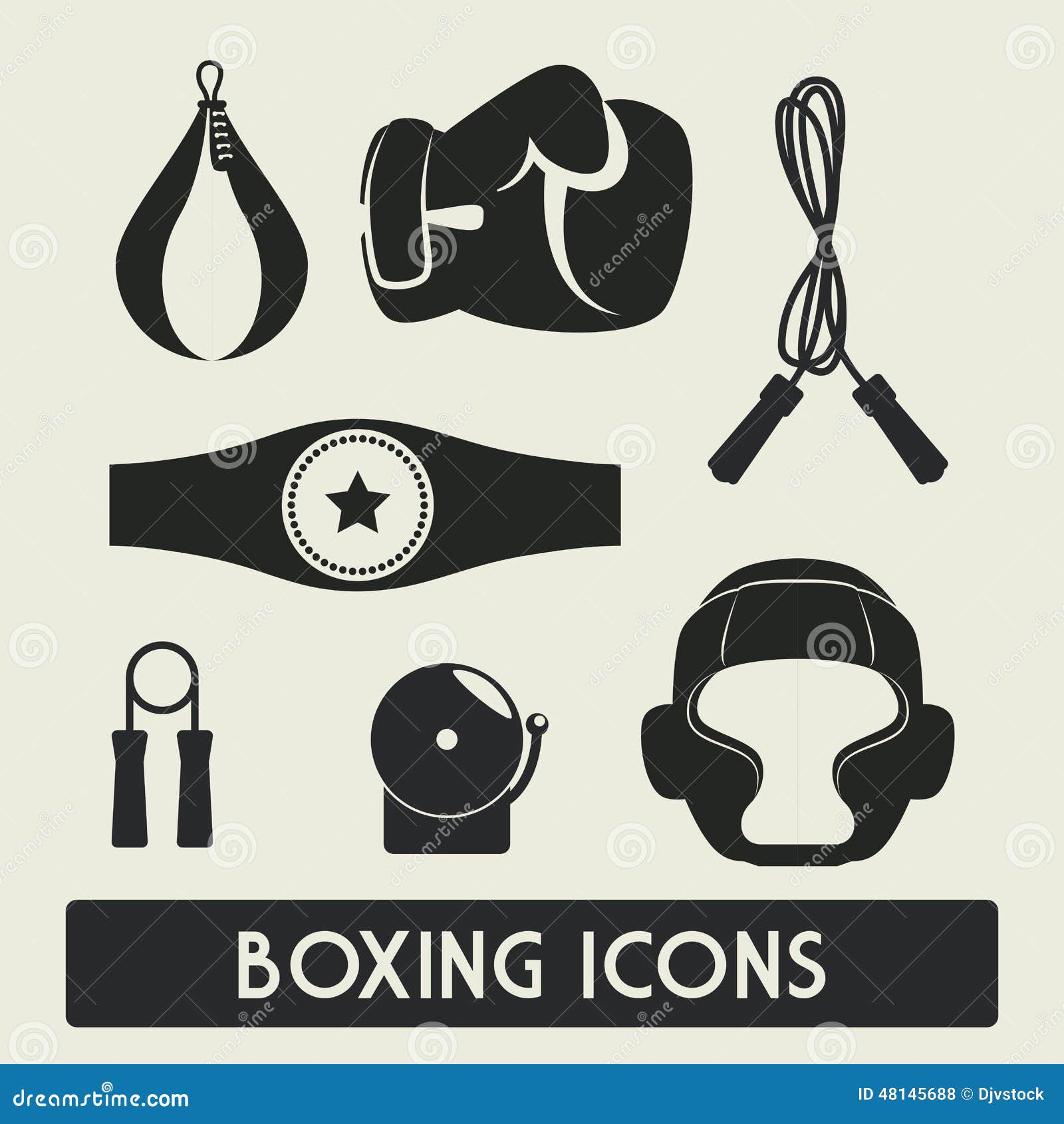 Boxing Label Design Vector Illustration Eps10 Graphic Stock Vector ...