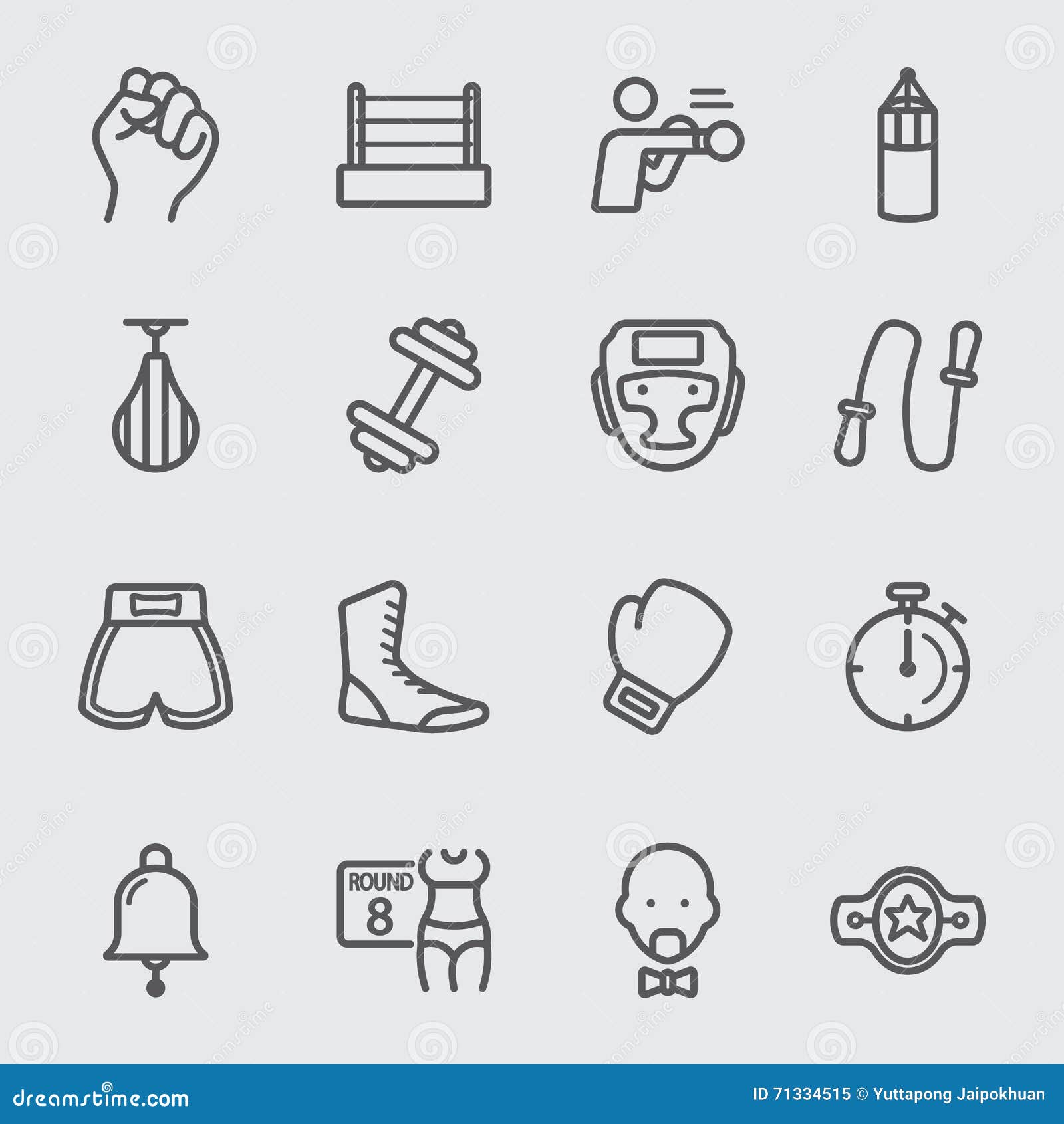 Boxing Icon Vector. Boxing Gloves Illustration Sign. Sports Symbol Or ...