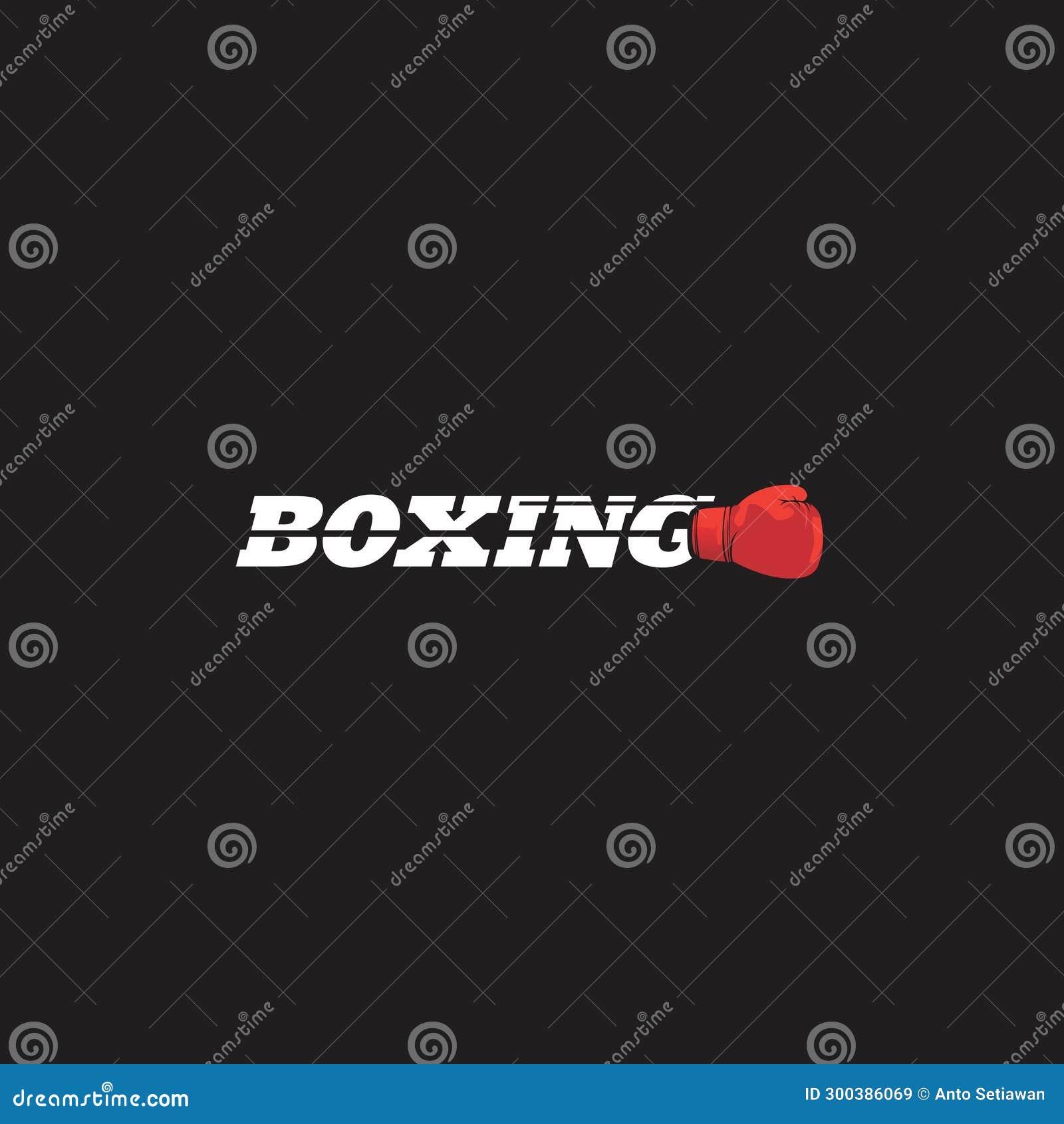 Boxing Logo Simple stock illustration. Illustration of icon - 300386069