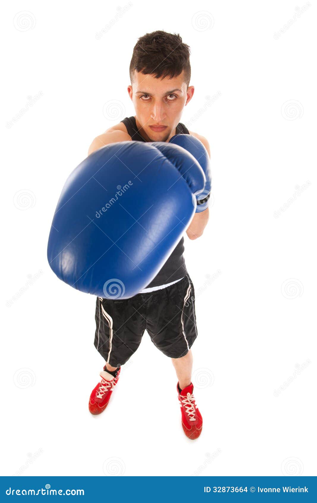 Boxing man with big punch stock photo. Image of confident - 32873664