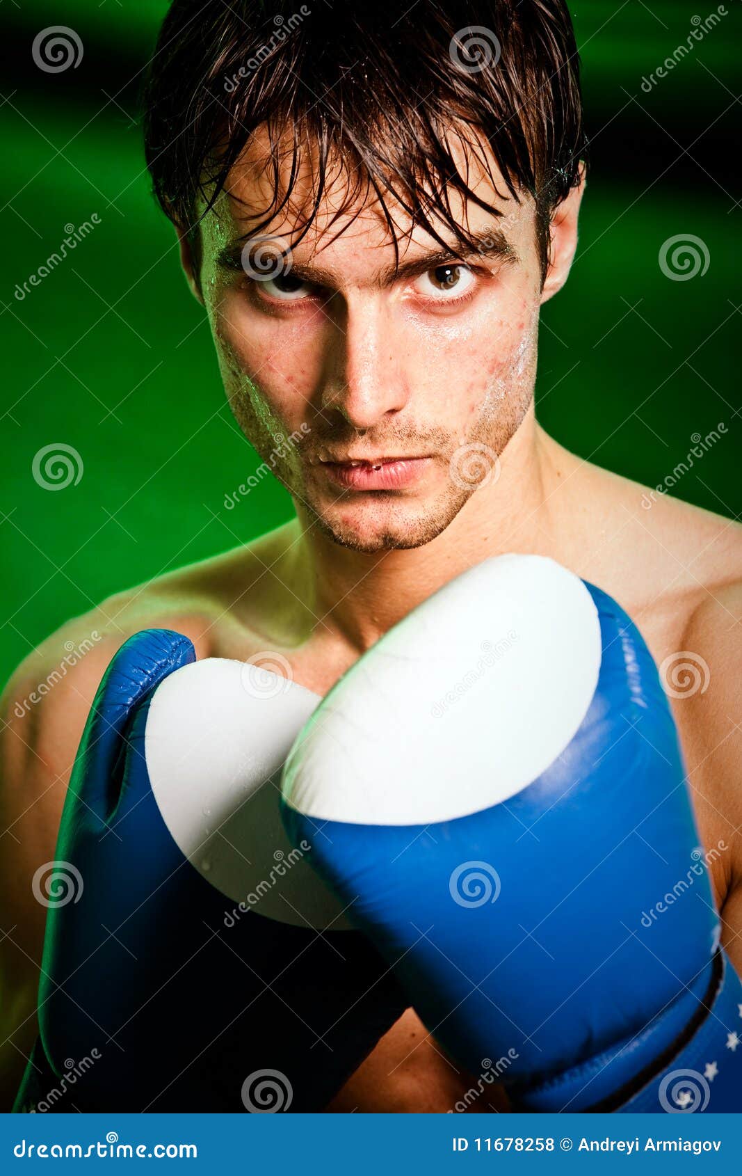 Boxing. Man in Boxing Gloves Stock Photo - Image of face, male: 11678258