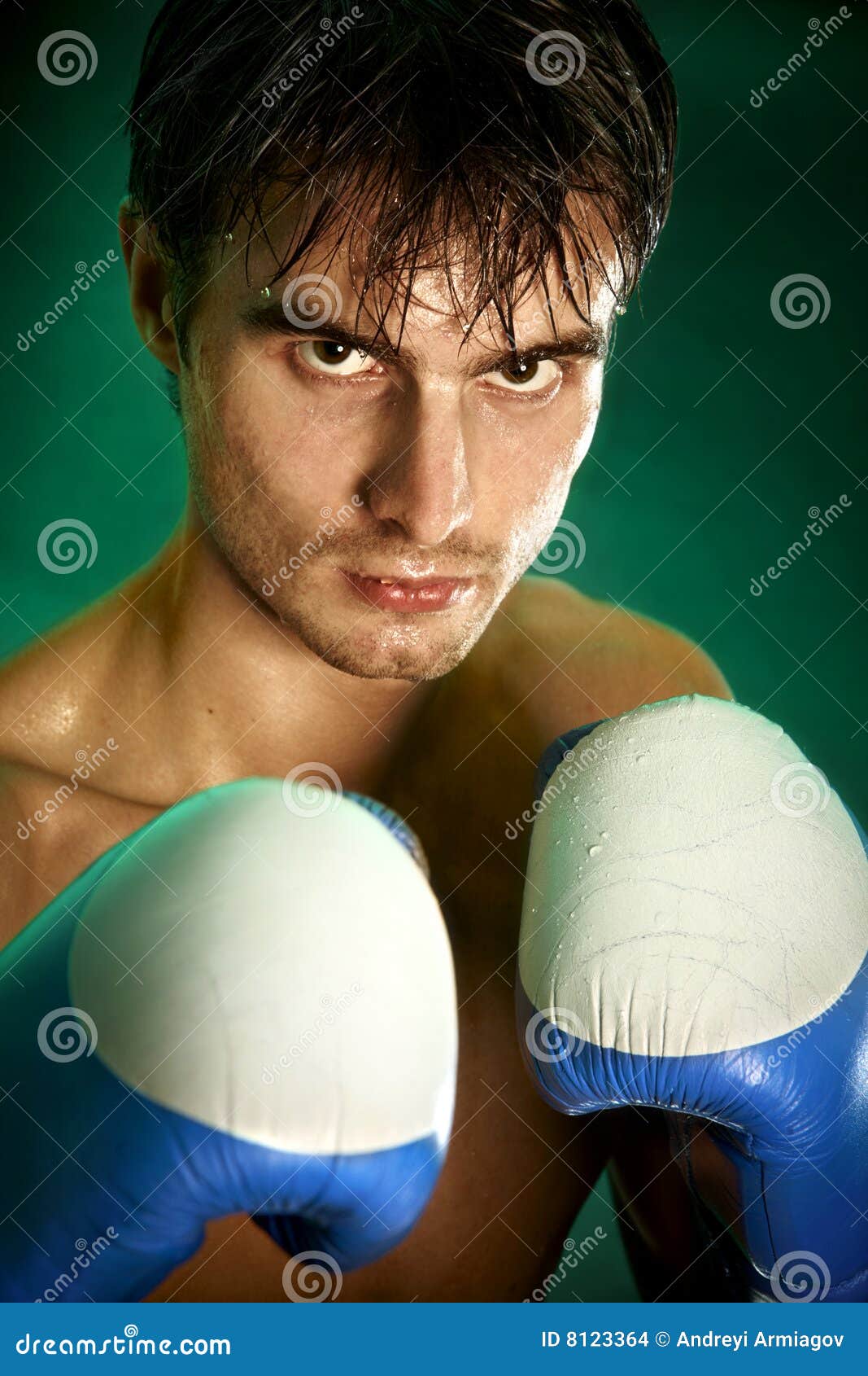 Boxing. Man in Boxing Gloves Stock Photo - Image of kickboxing ...