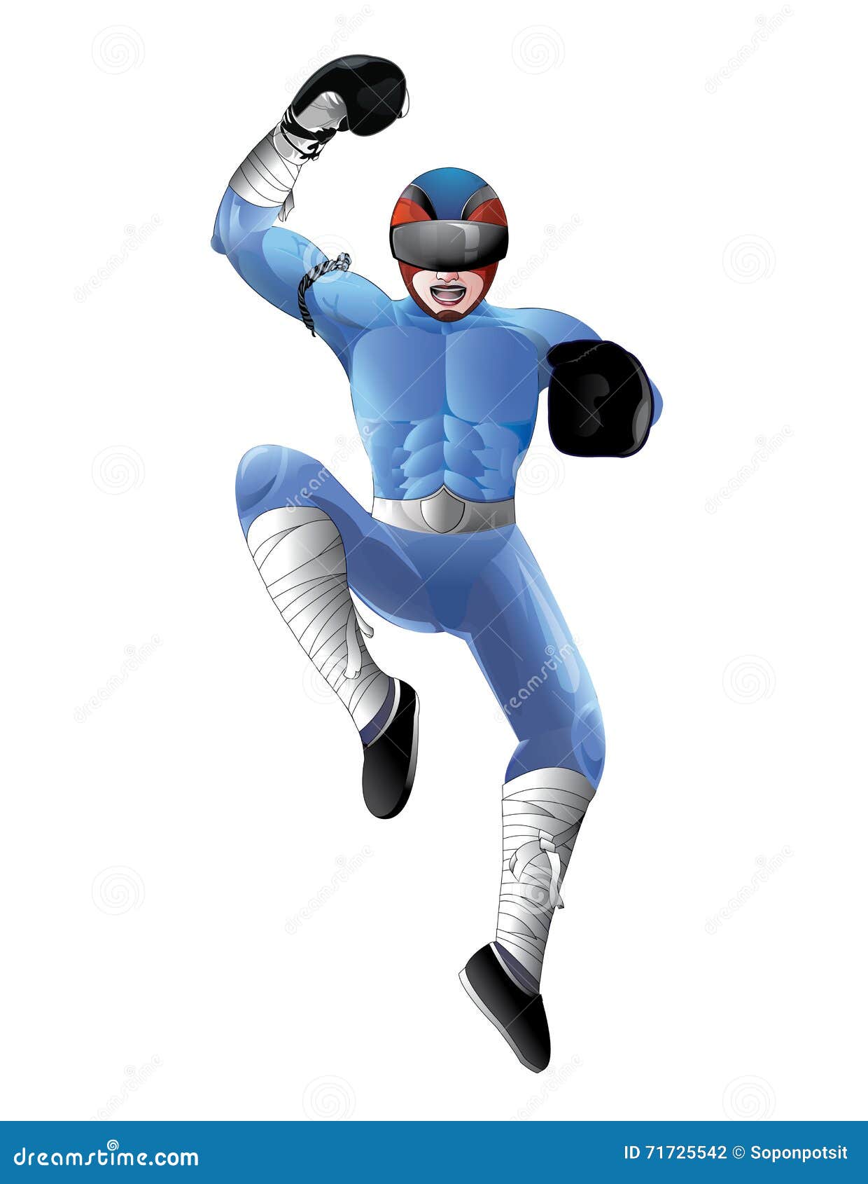 Boxing Man - Character Design Stock Vector - Illustration of painting ...
