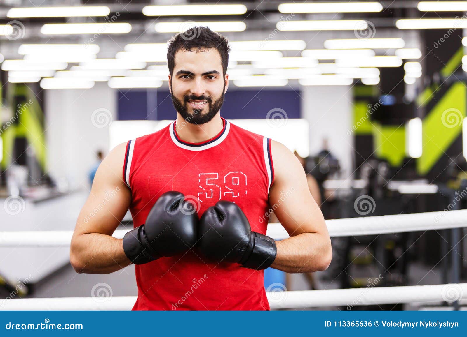 The Boxing Man stock photo. Image of muscles, fighter - 113365636