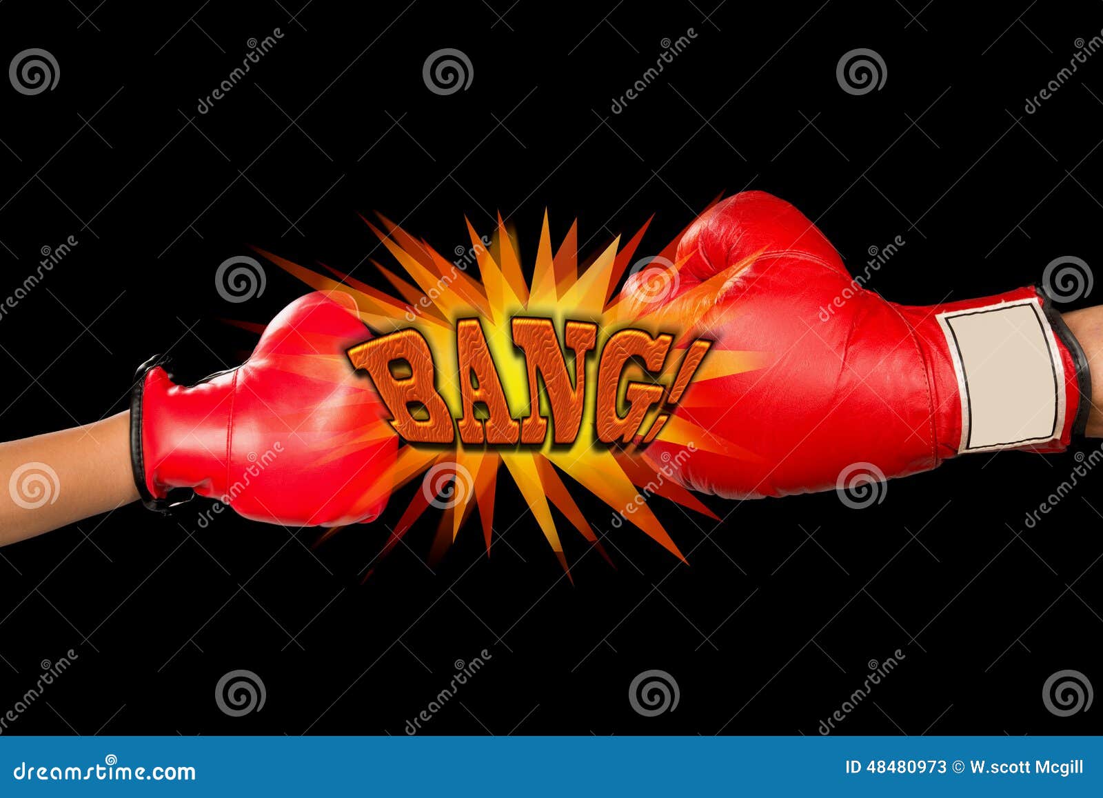Boxing Match. stock image. Image of bang, champion, hand - 48480973