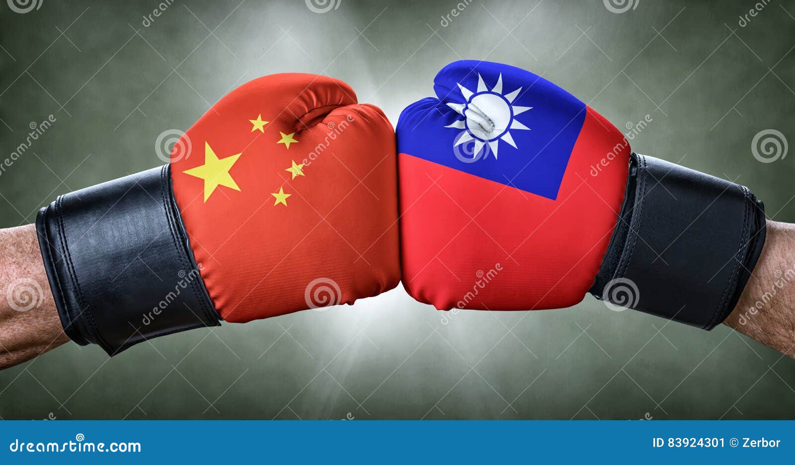 Boxing Match between China and Taiwan Stock Image - Image of competitor ...