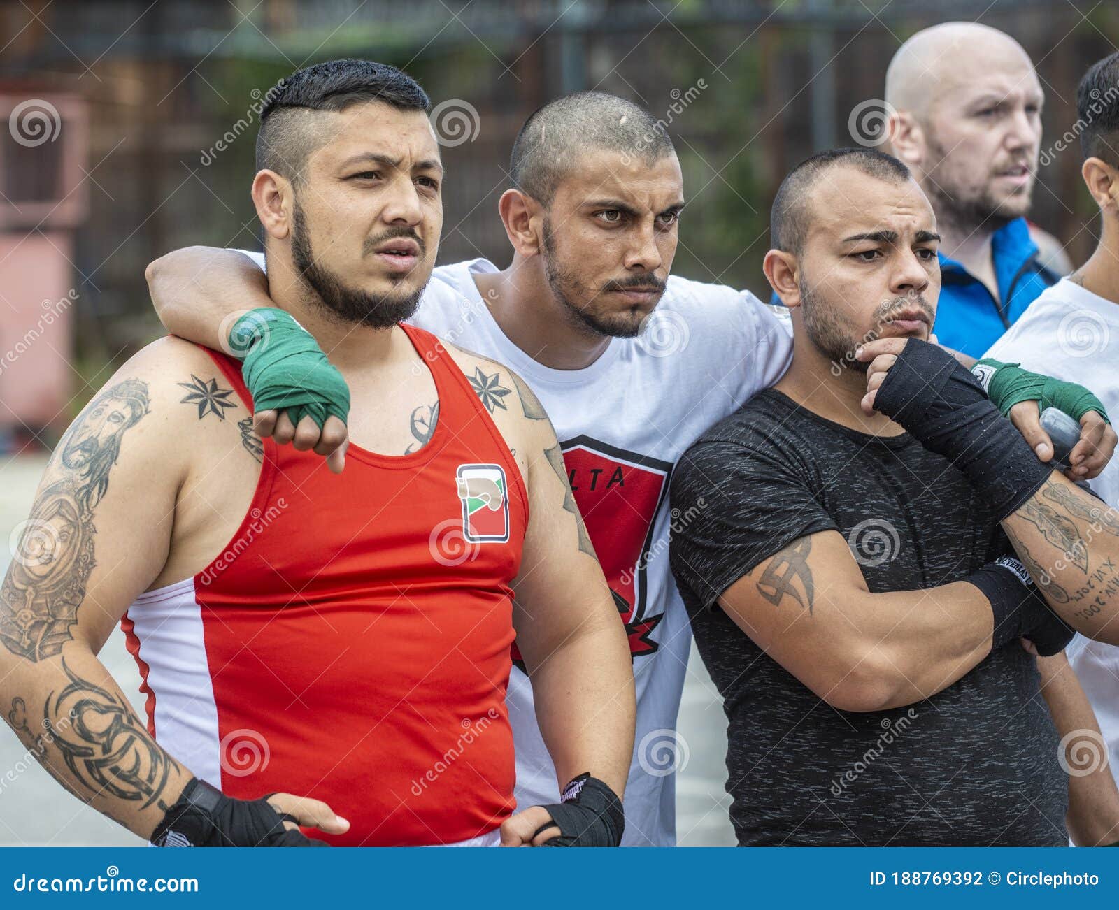 Boxing match in the prison editorial photography. Image of fighter ...