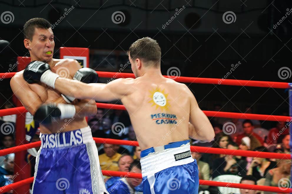 Boxing Match for WBC Intercontinental Title Editorial Stock Photo ...