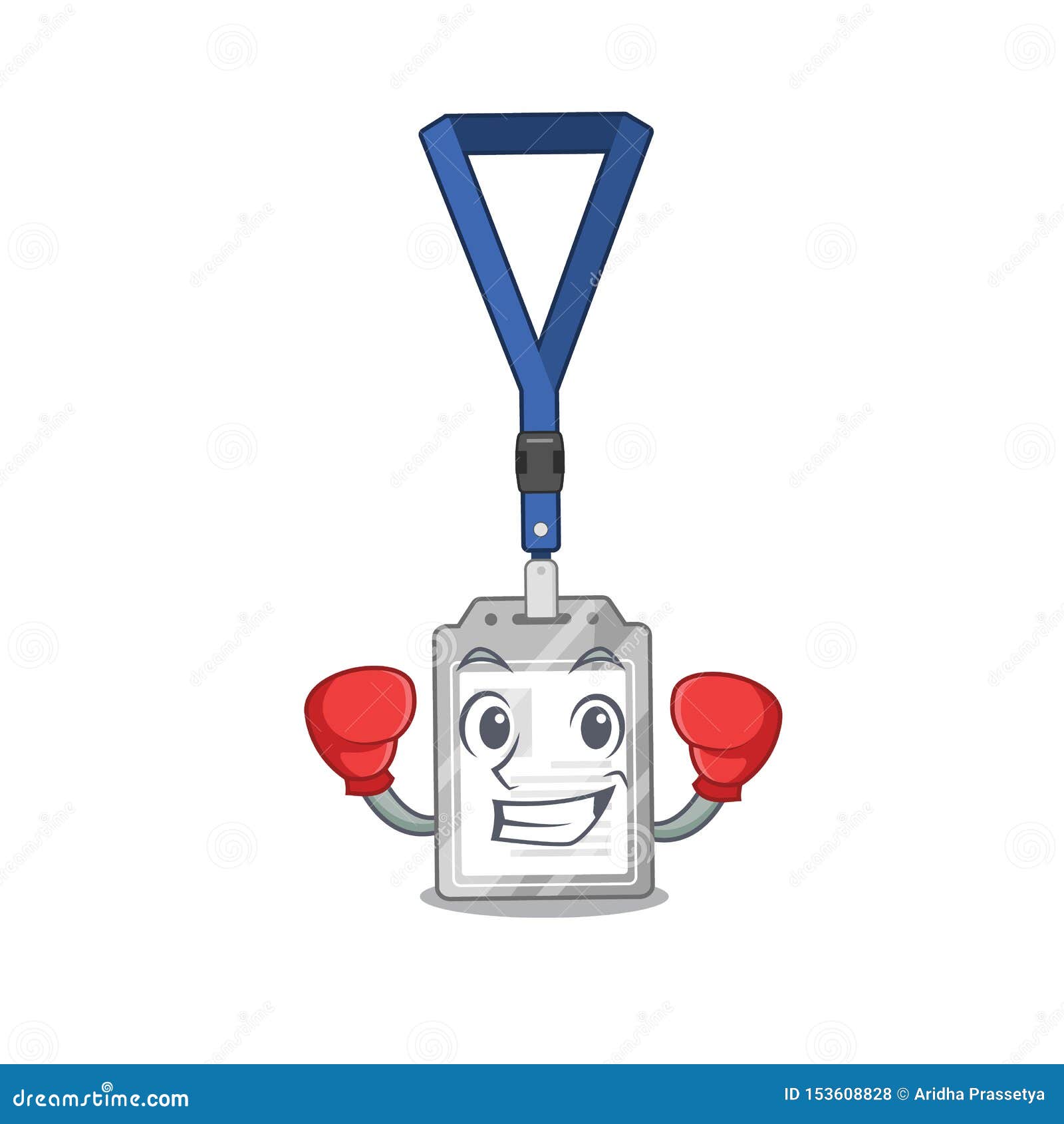 Boxing Name Tag in the Character Shape Stock Vector - Illustration of ...