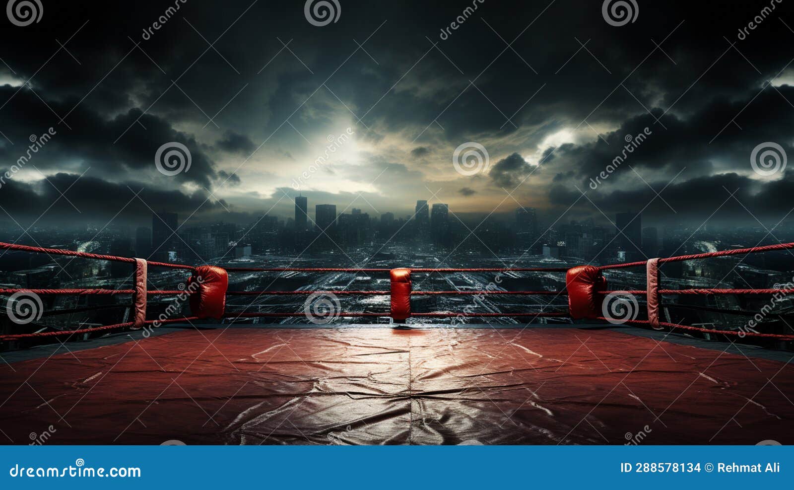 Boxing Poster Template Graphic Design. Equipment for Competition ...