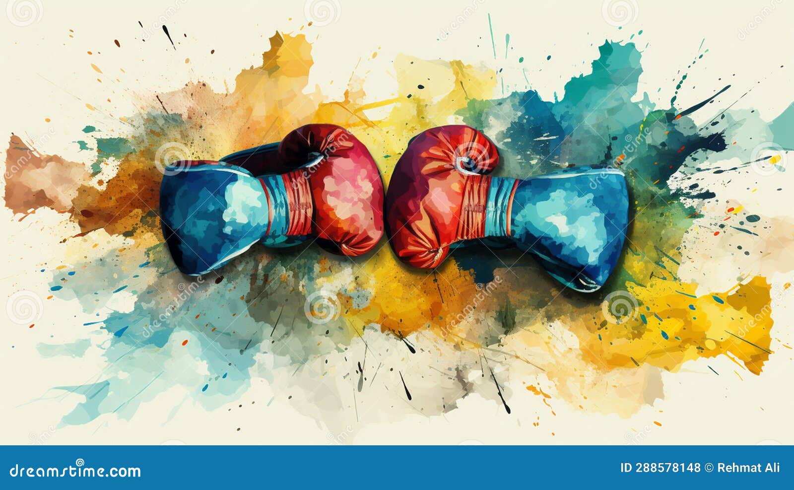 Boxing Poster Template Graphic Design. Equipment for Competition ...
