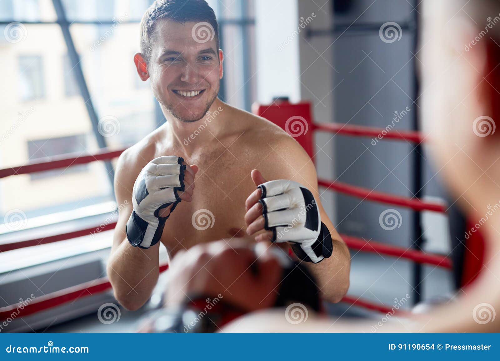 Boxing Practice stock photo. Image of sportsman, fighter - 91190654