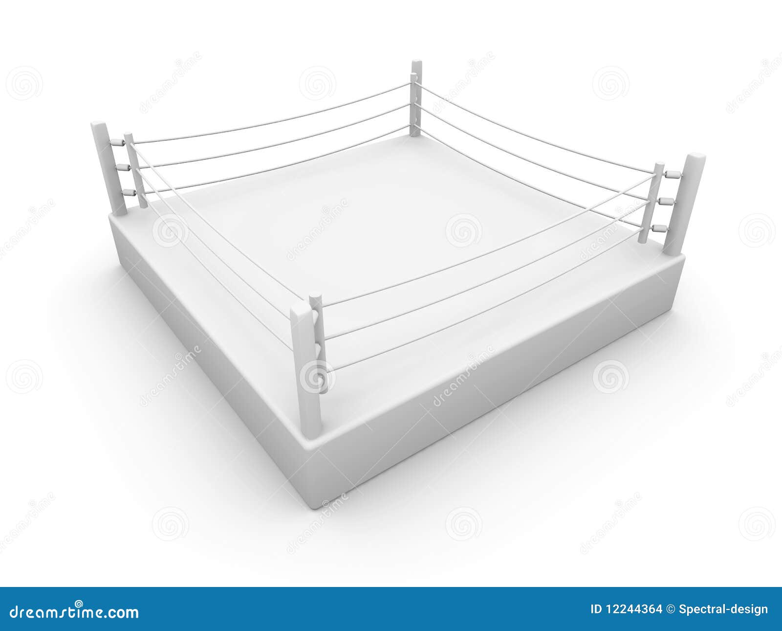 Boxing ring stock illustration. Illustration of isolated - 12244364