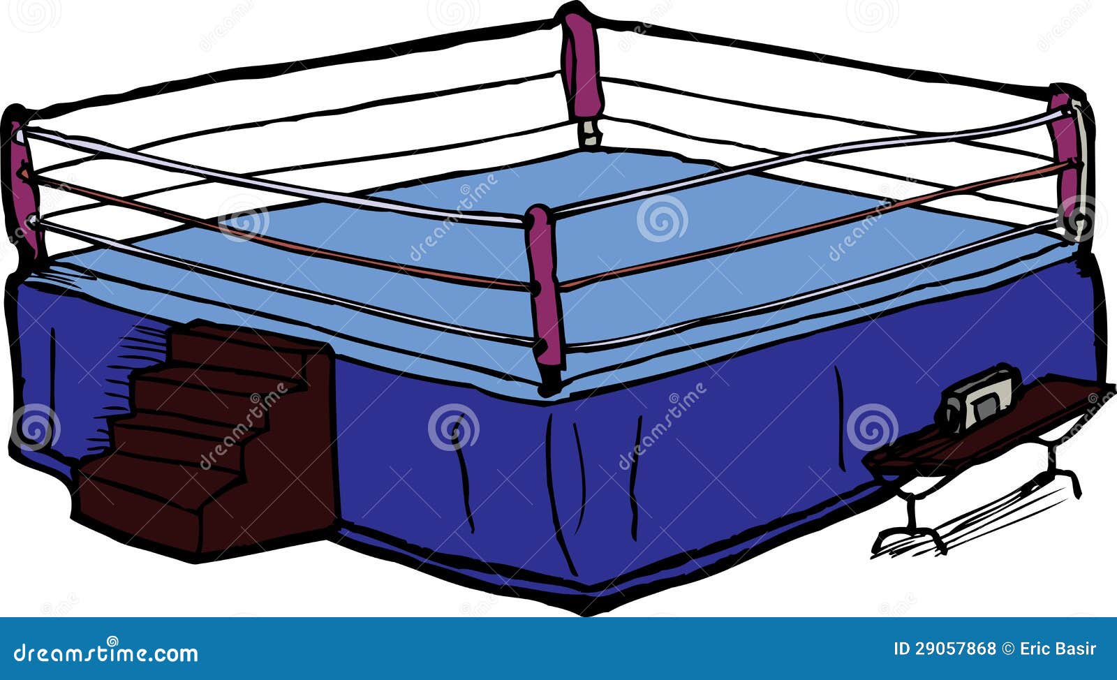 Boxing Ring stock vector. Illustration of wrestling, background - 29057868