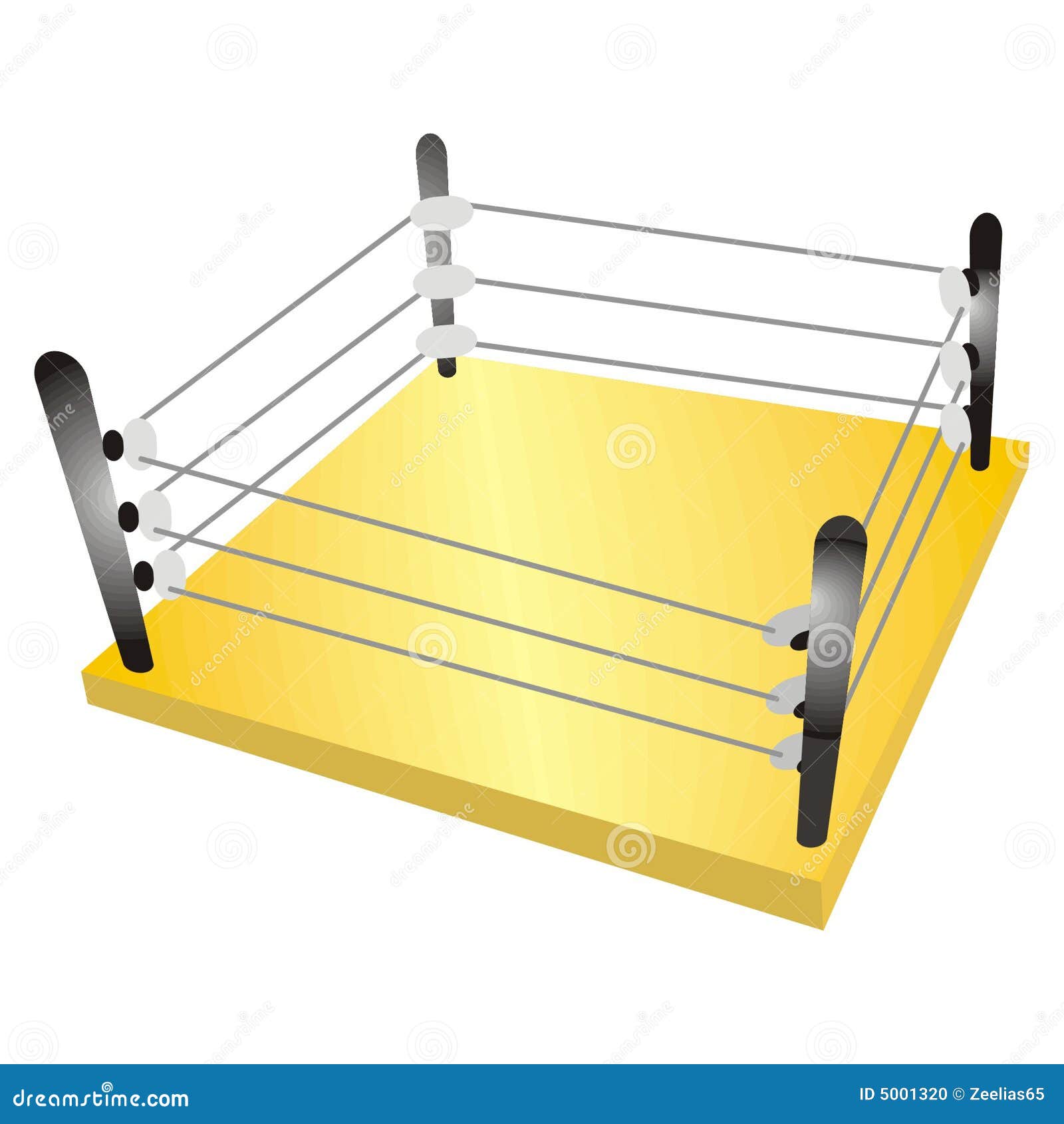 Boxing ring stock vector. Illustration of violence, kicking - 5001320