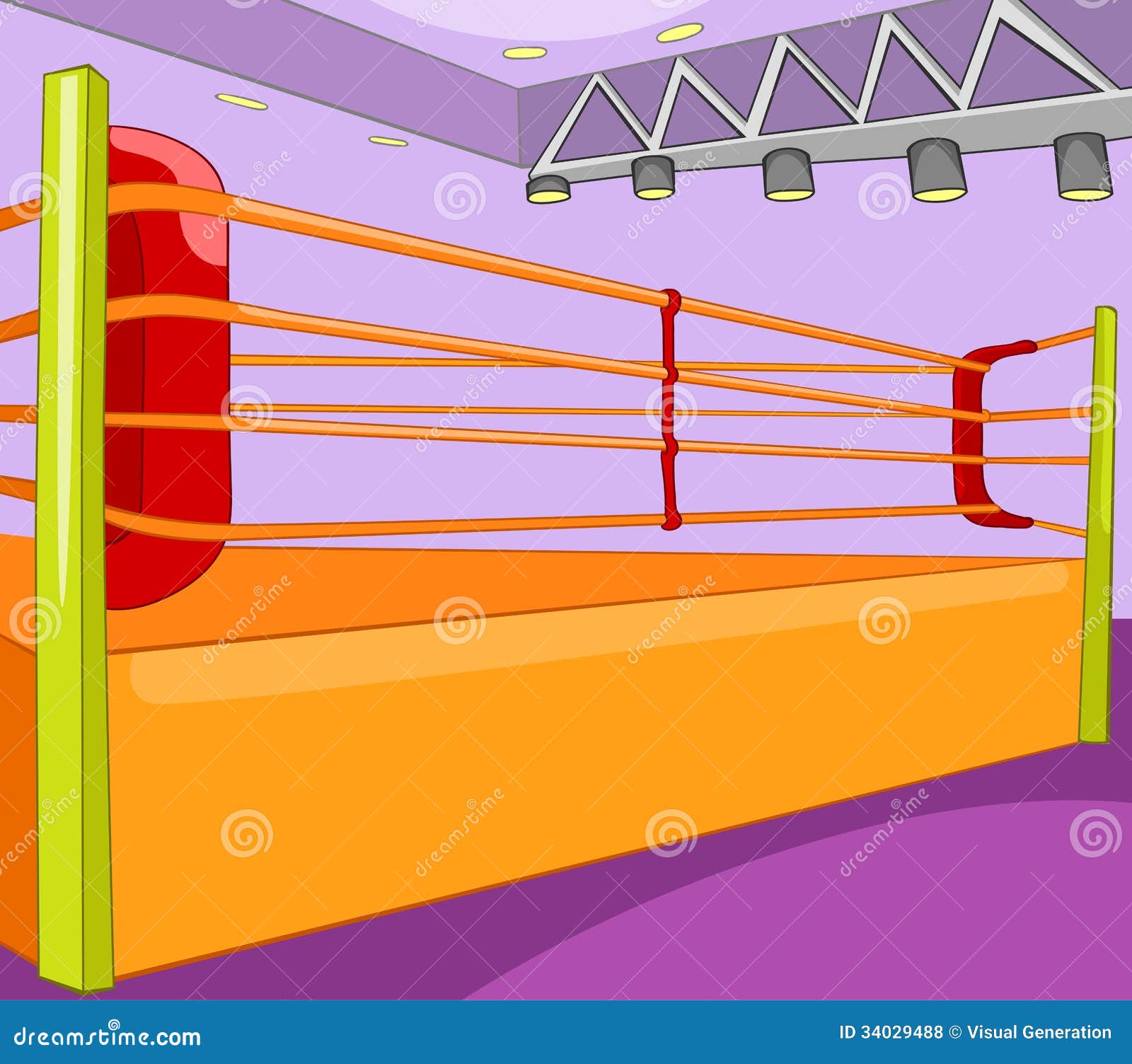 Boxing Ring Corner Drawing