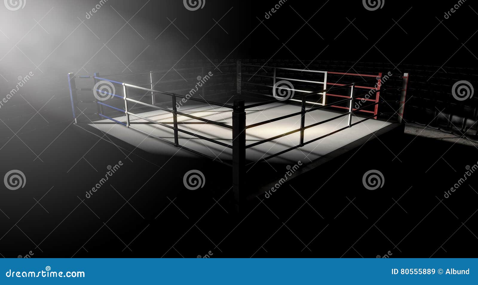 Boxing Ring Corner Lit stock illustration. Illustration of isolate ...
