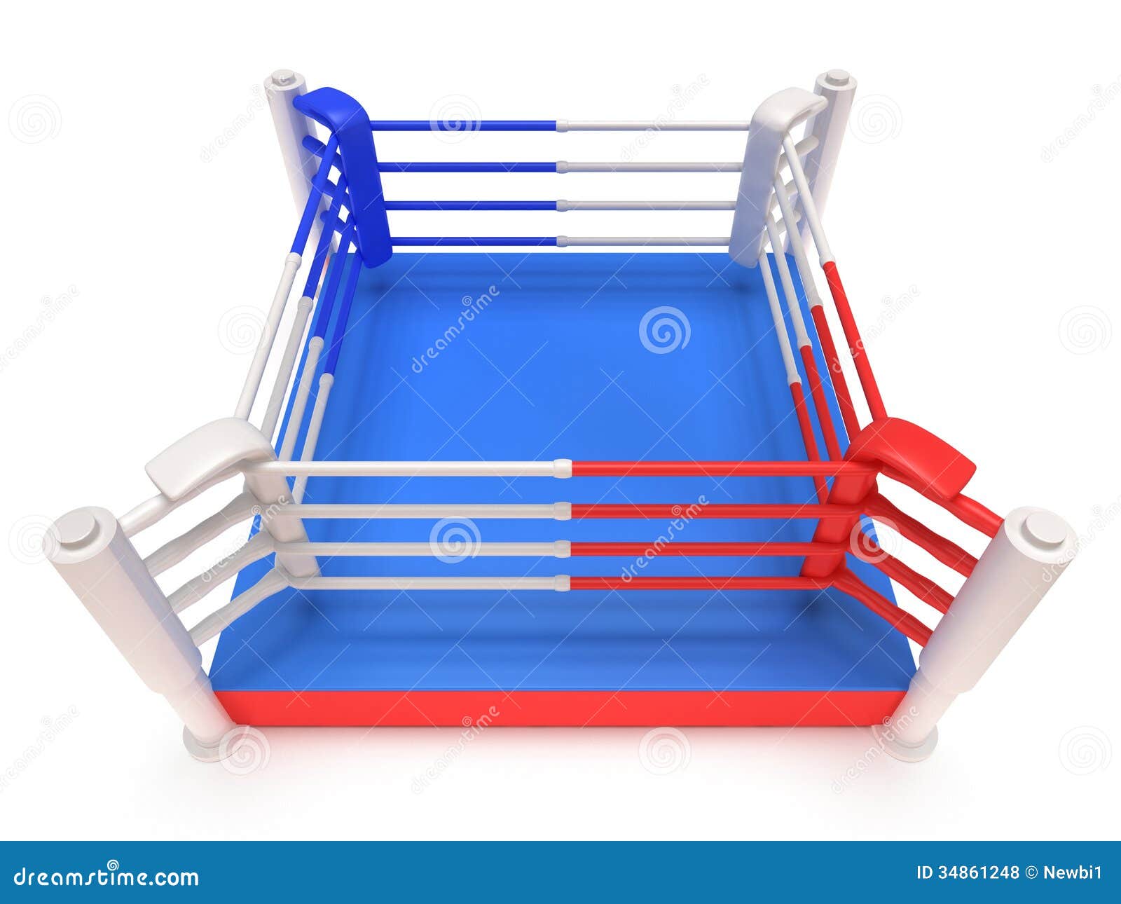 Boxing Ring. High Resolution 3d Render Stock Illustration ...