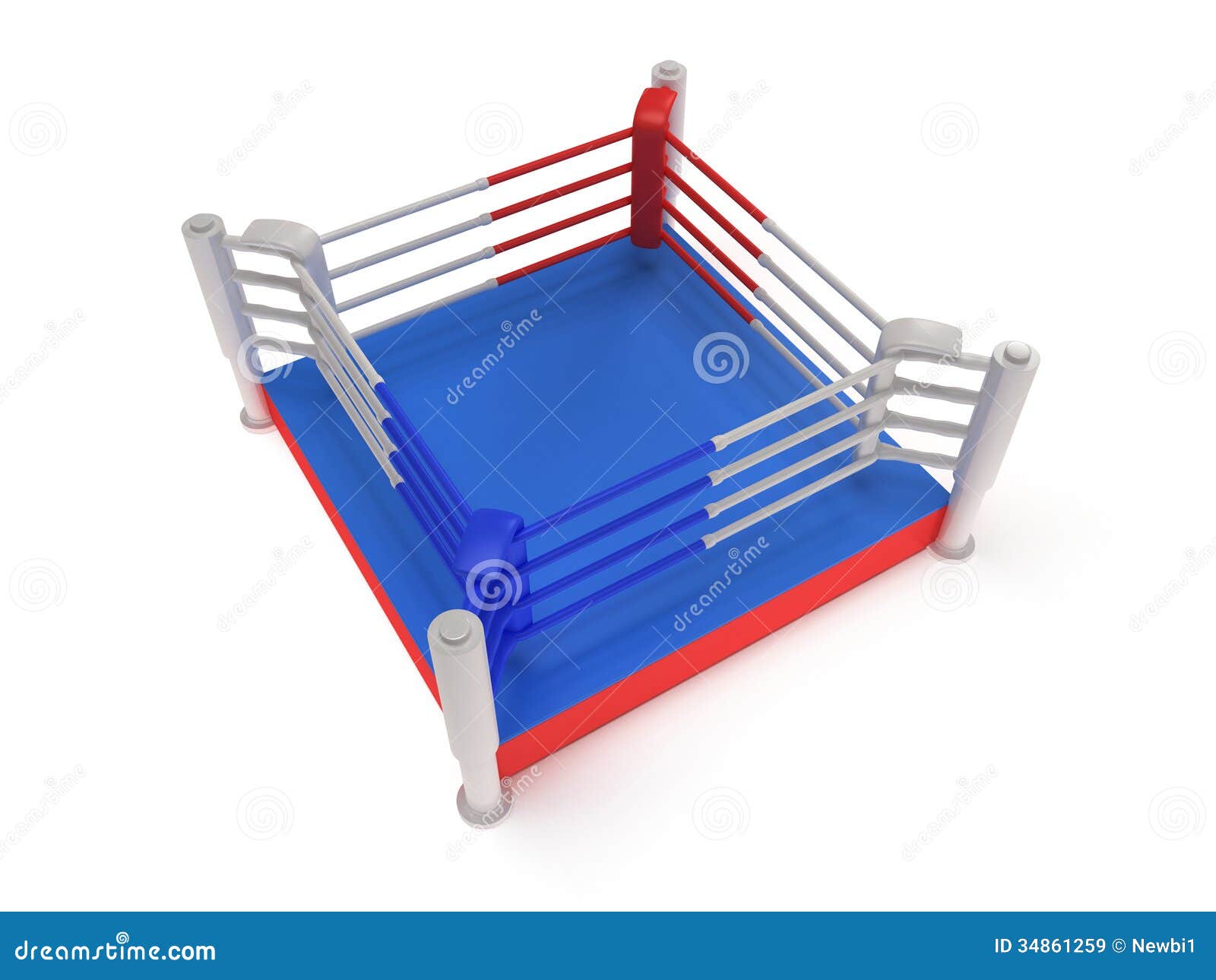 Boxing Ring. High Resolution 3d Render Stock Illustration ...