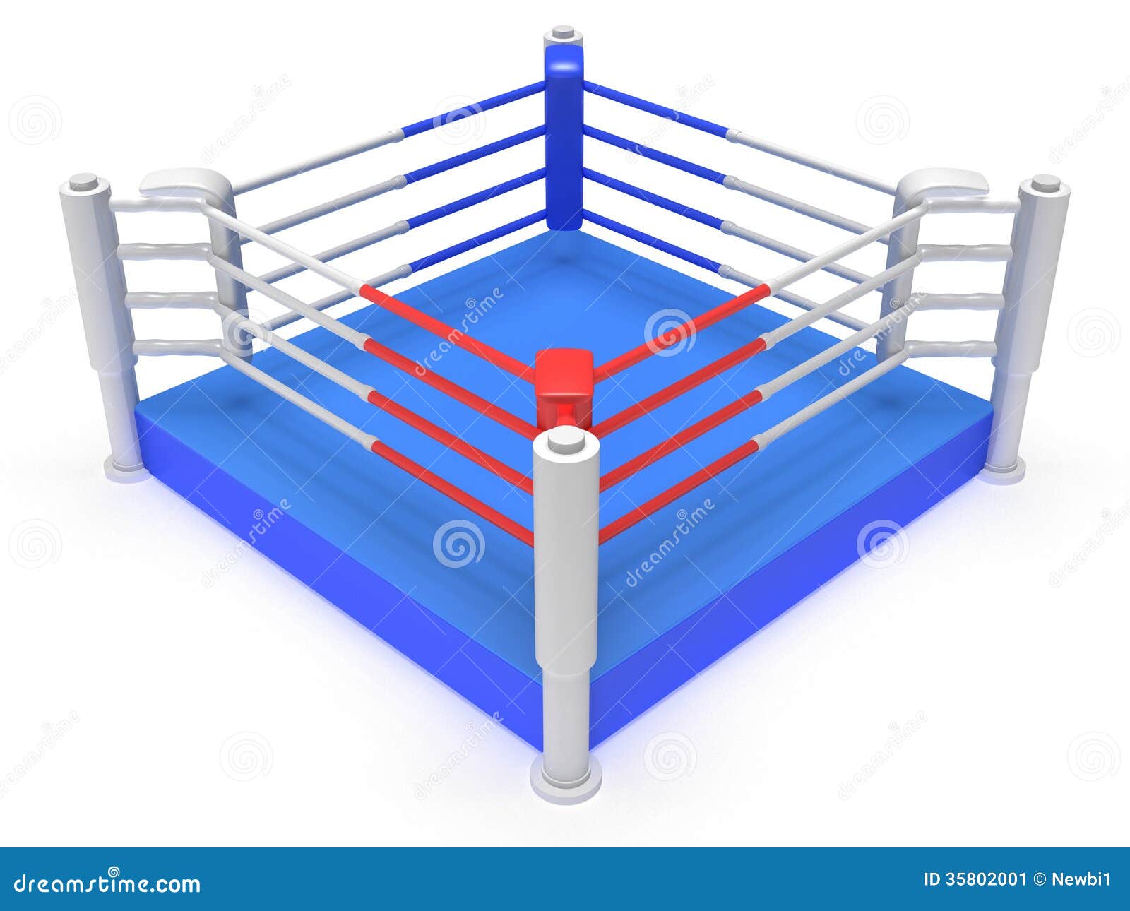 Boxing Ring. High Resolution 3d Render Stock Illustration ...