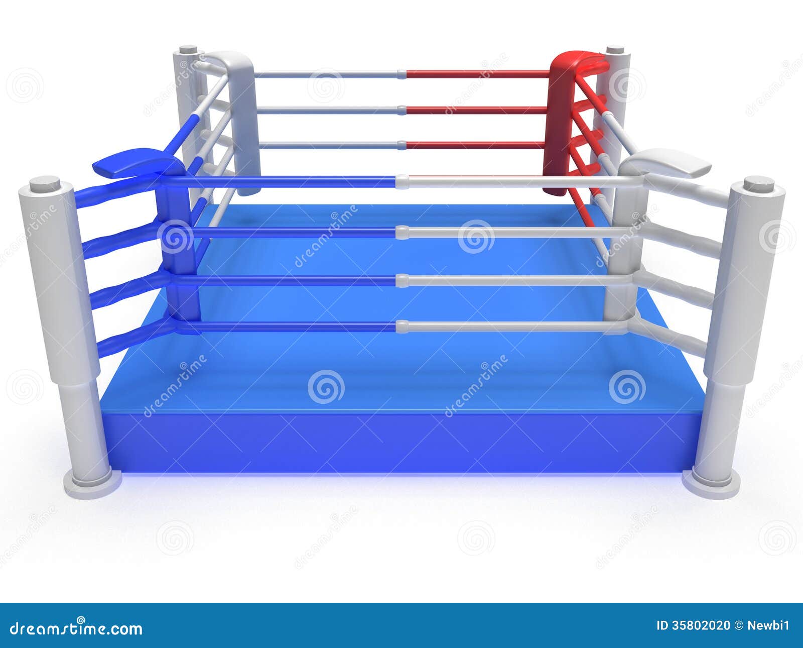 Boxing Ring. High Resolution 3d Render Stock Illustration ...