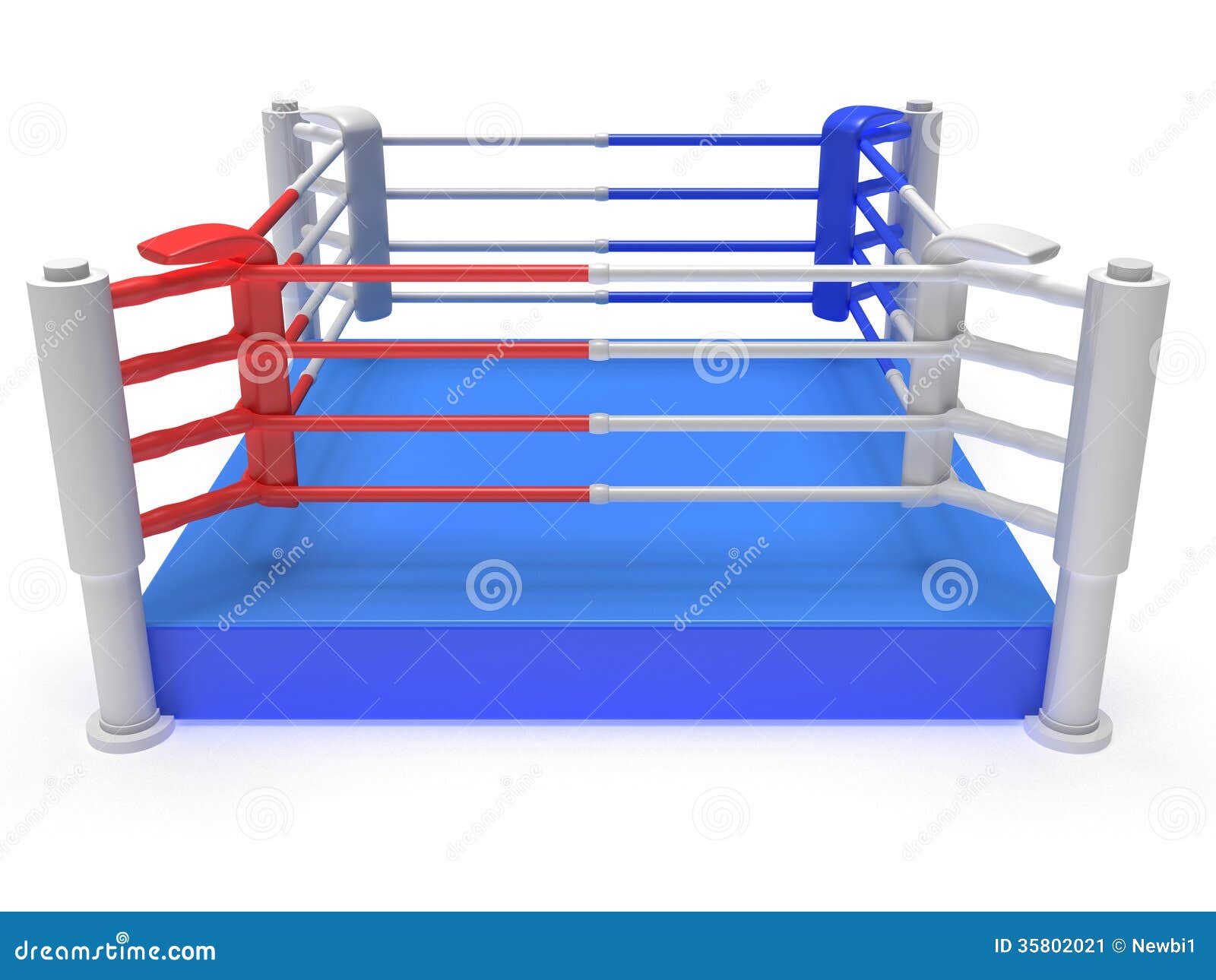 Boxing Ring. High Resolution 3d Render Stock Illustration ...