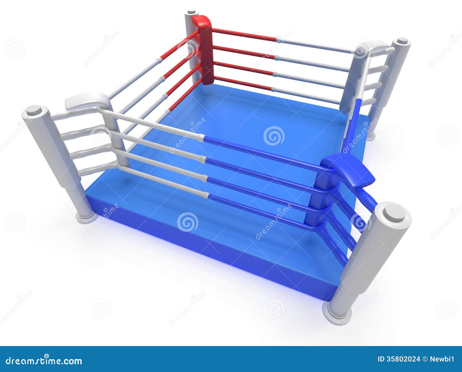 Boxing Ring. High Resolution 3d Render Stock Illustration ...