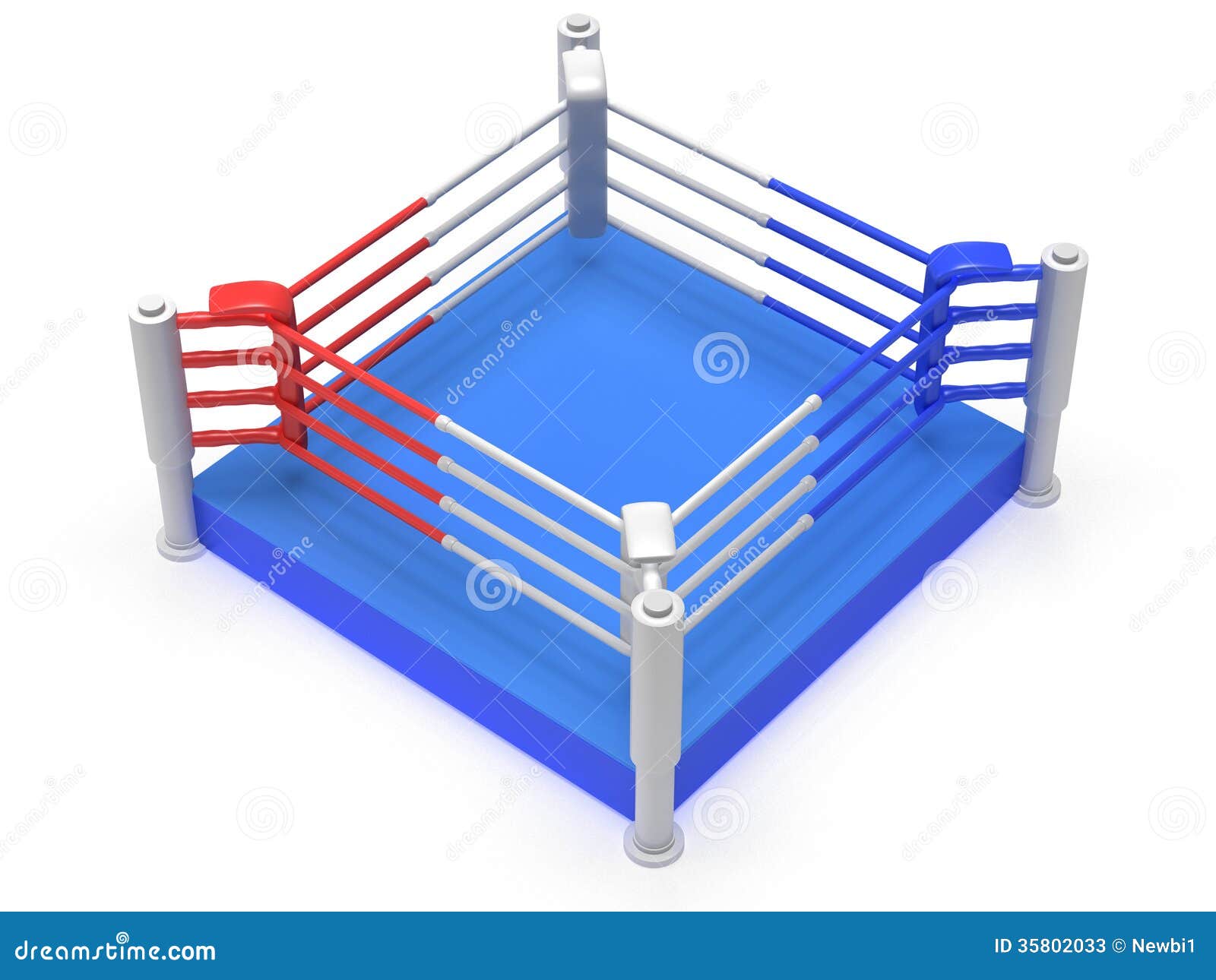 Boxing Ring. High Resolution 3d Render Stock Illustration ...