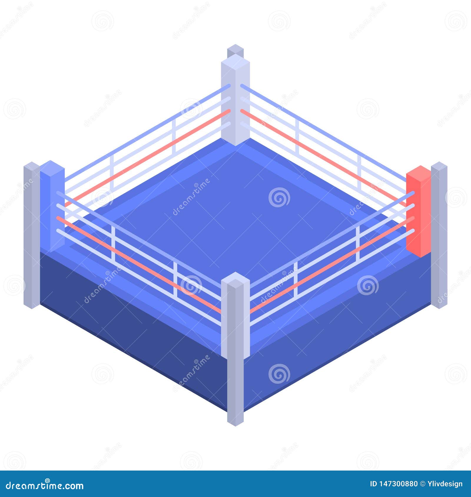 Boxing Ring Icon, Isometric Style Stock Vector - Illustration of ...