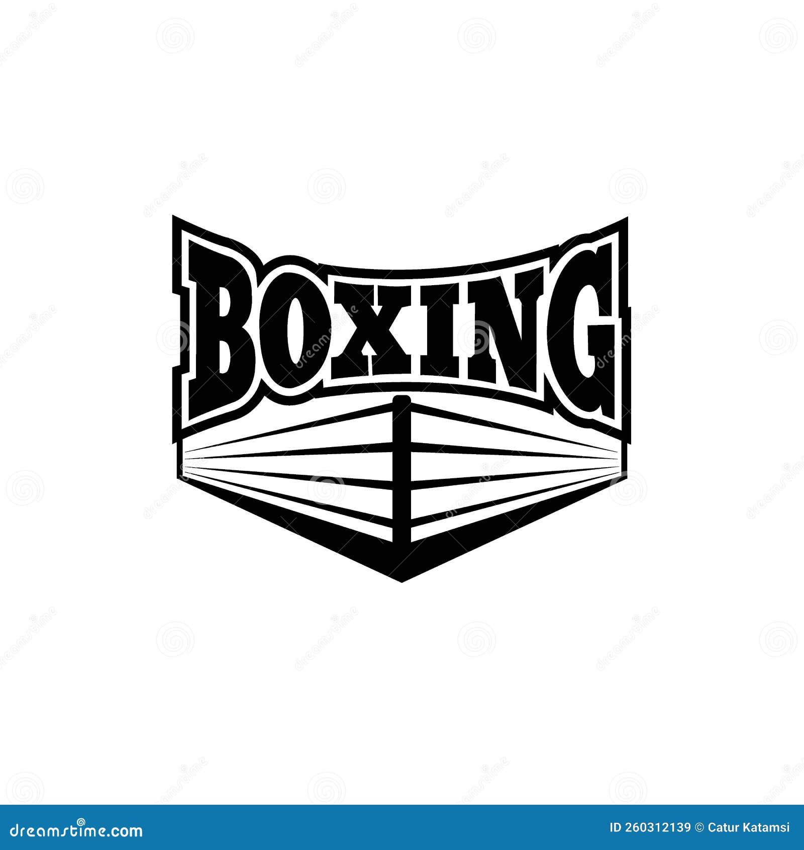 Boxing Ring Icon Logo Vector Stock Illustration - Illustration of sport ...