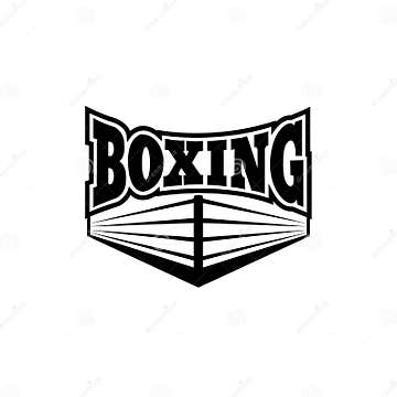 Boxing Ring Icon Logo Vector Stock Illustration - Illustration of sport ...