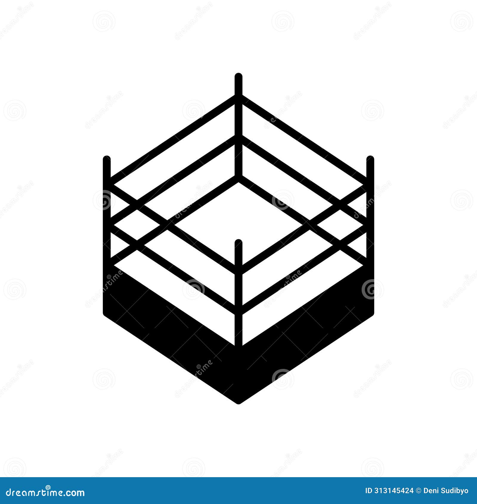 Boxing Ring Icon Vector Design Templates Simple and Modern Stock Vector ...