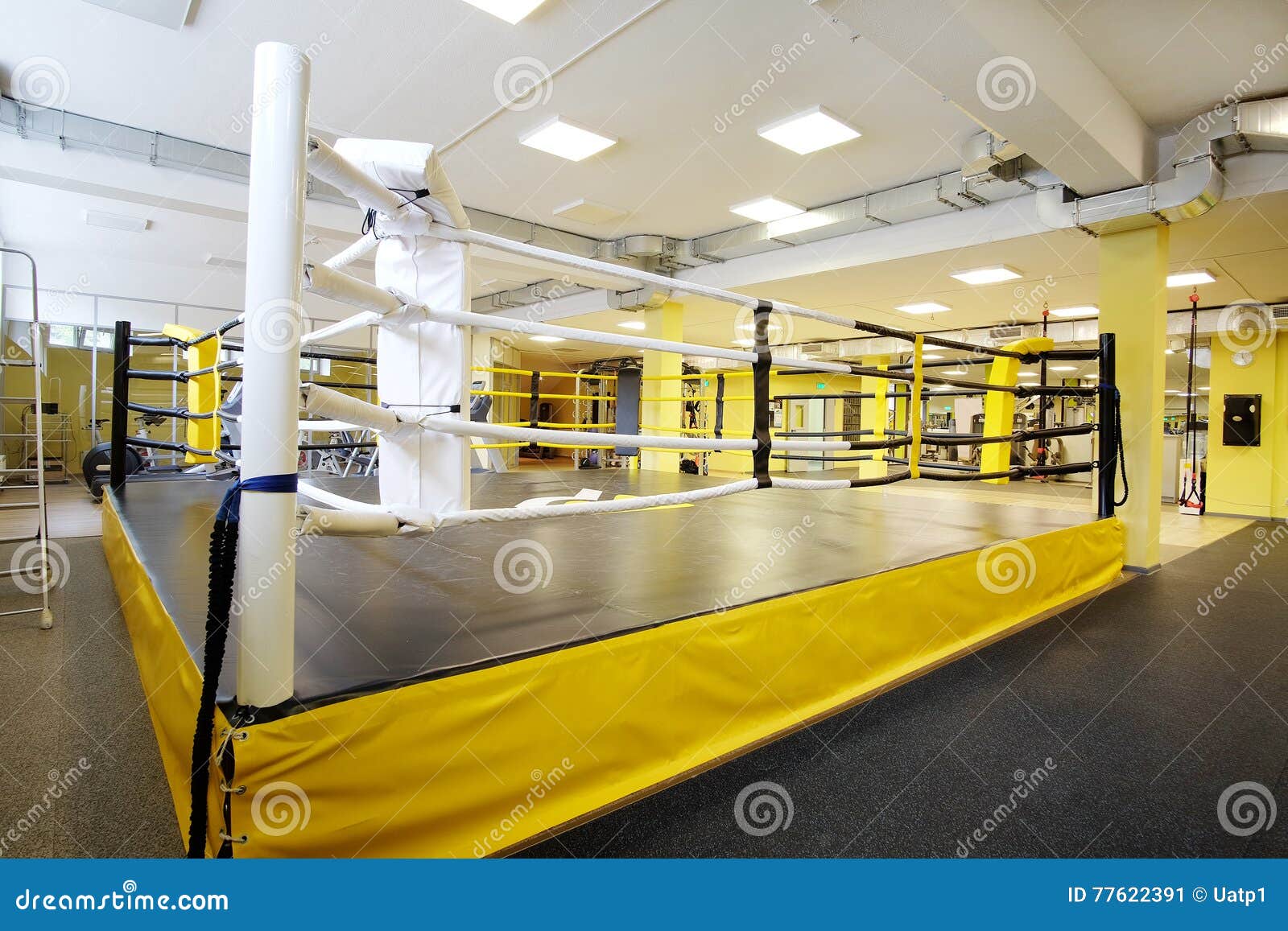 Boxing ring stock image. Image of lifestyle, exercise - 77622391