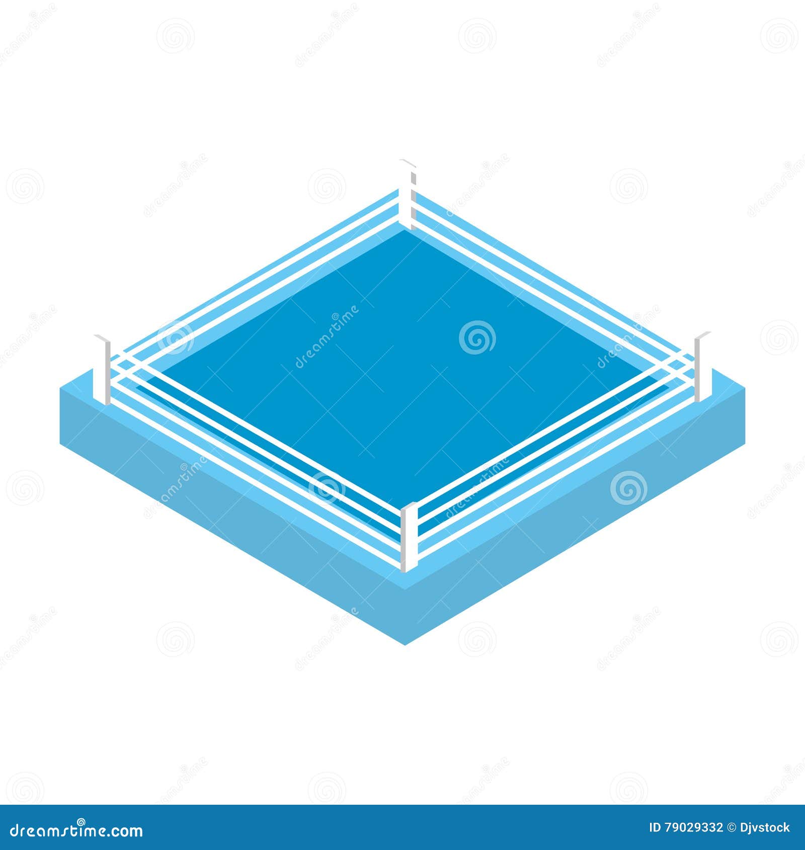 Boxing ring isolated icon stock vector. Illustration of boxing - 79029332