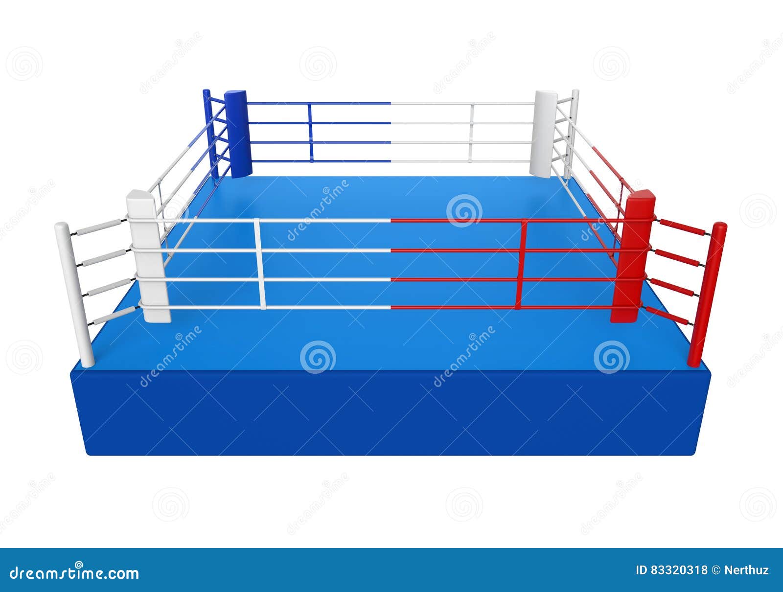 Boxing Ring Isolated stock illustration. Illustration of conflict ...