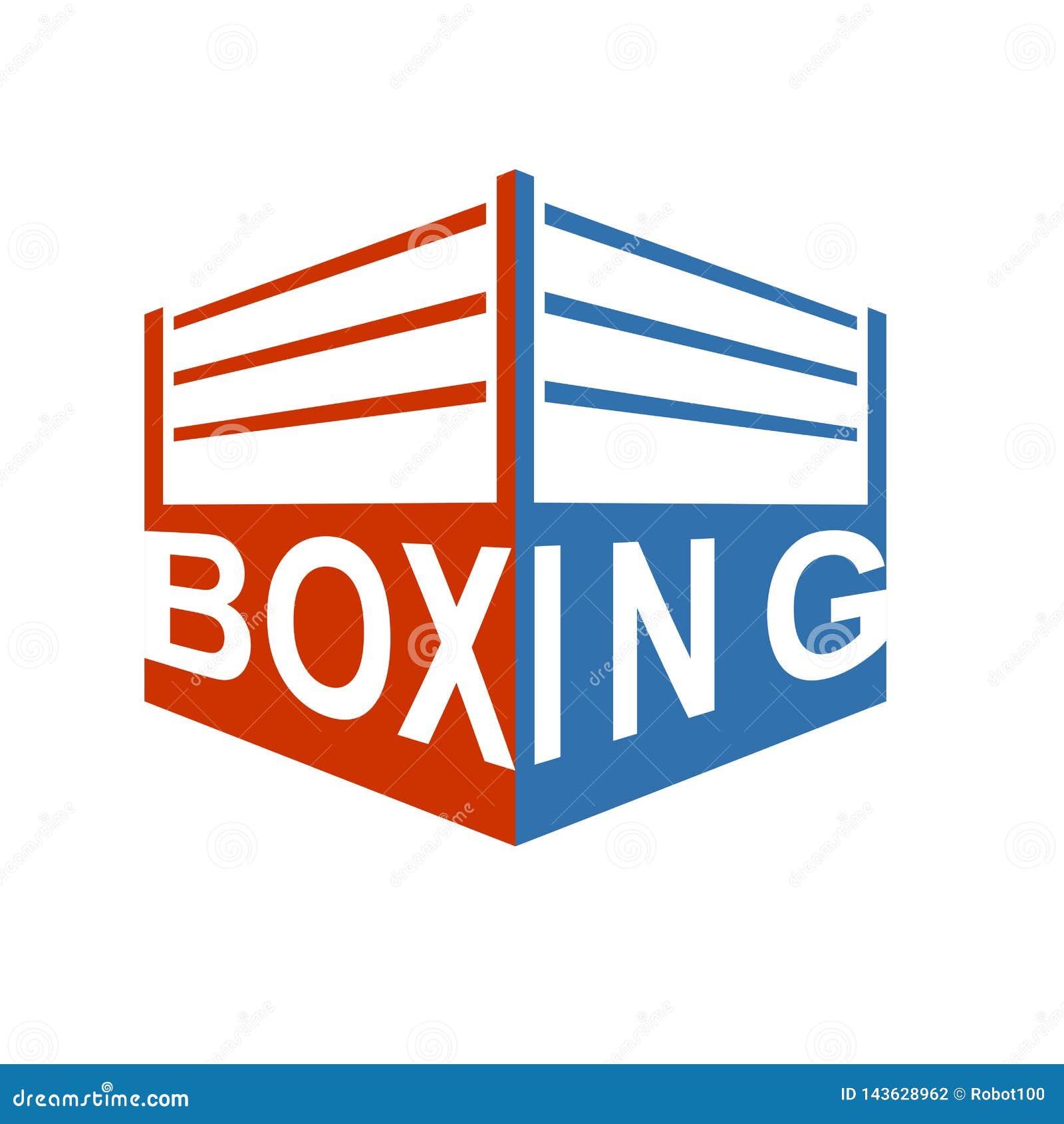Boxing Ring Sign Symbol. Boxing Icon Stock Vector - Illustration of ...