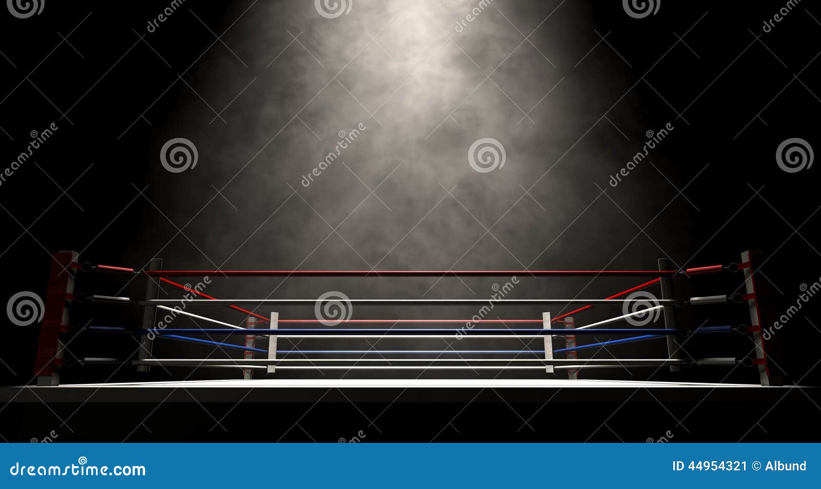 Boxing Ring Spotlit Dark stock image. Image of sport - 44954321