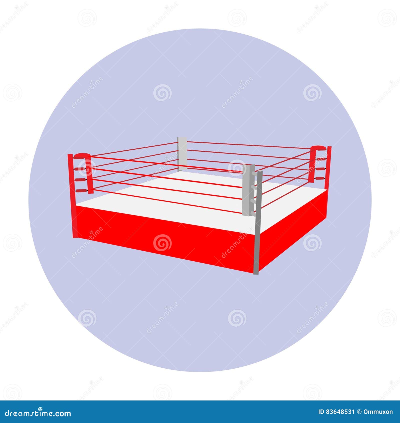 Boxing ring stock vector. Illustration of cartoon, wrestling - 83648531