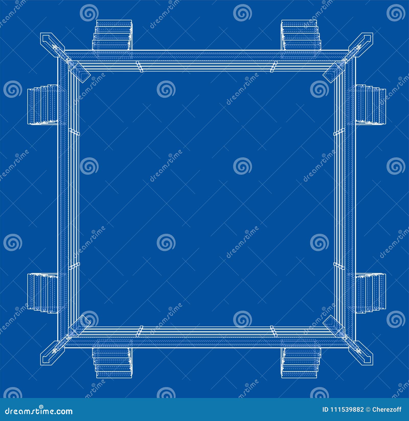 Boxing Ring Isolated on White Background Stock Vector - Illustration of ...